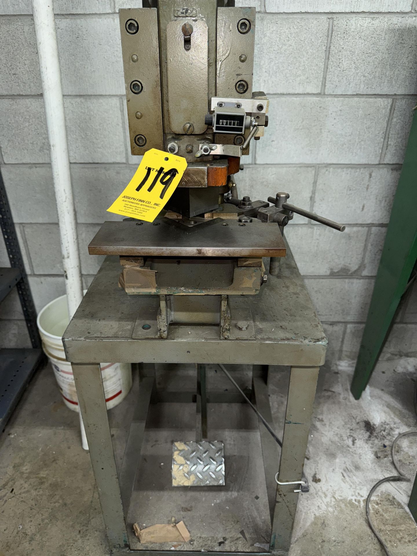Whitney-Jensen Model 29 Single End Punch, S/N 2186-11-63