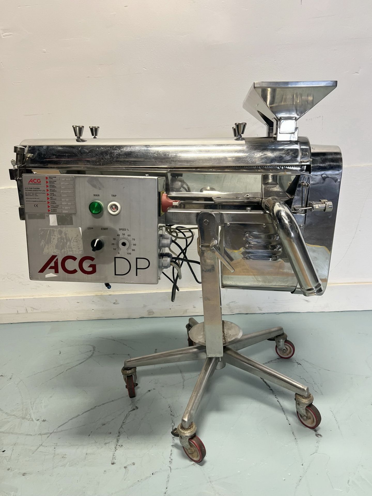 ACG Double Tubular Stainless Steel Capsule Polisher. ALL EQUIPMENT IS ...