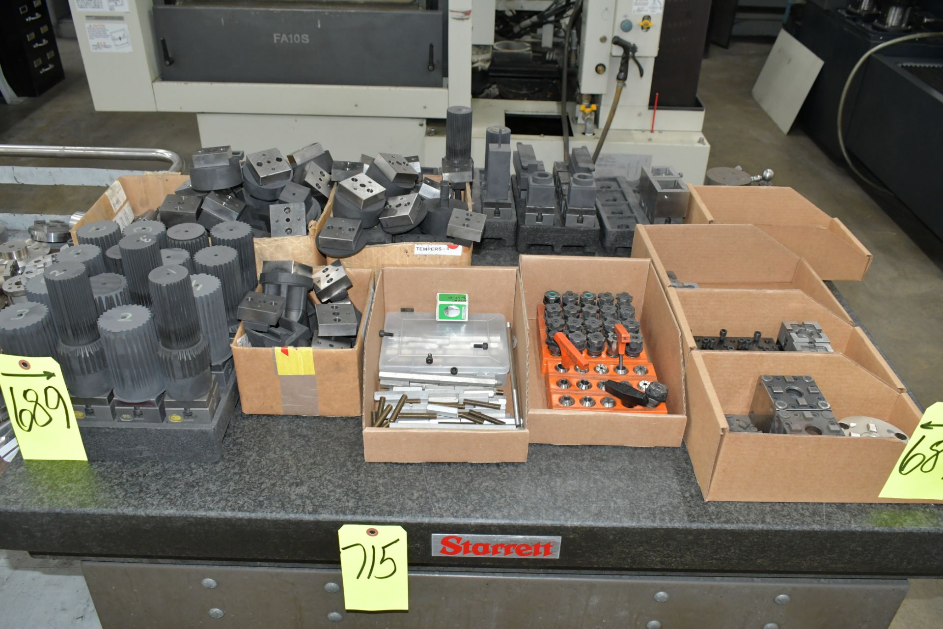 Lot-Various EDM Graphite Tooling and Setup Loose and in (9) Boxes on (1 ...