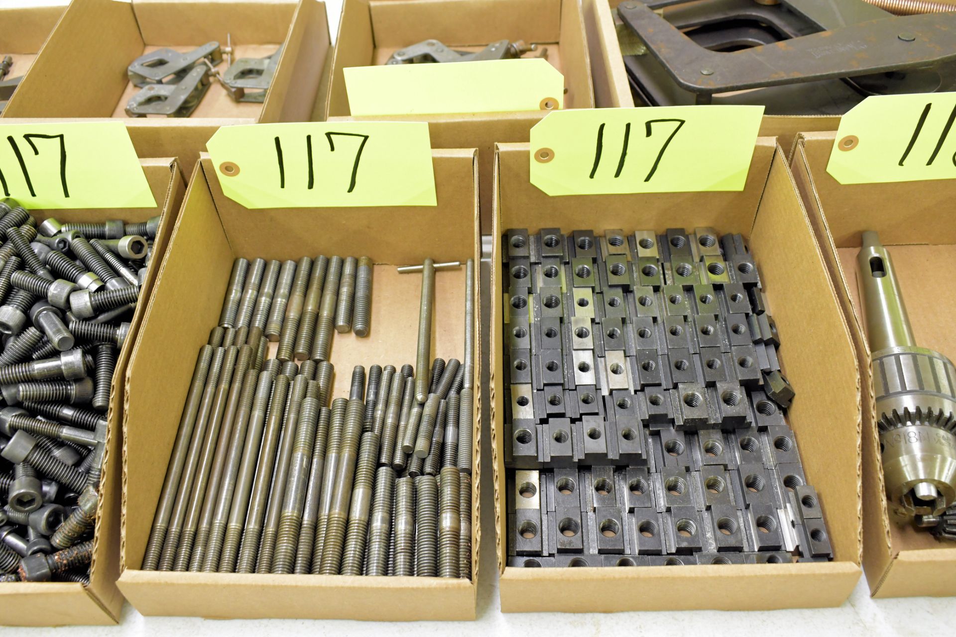 Lot - Hold Down Tooling in (7) Boxes, Including: Threaded Rod, Allen ...