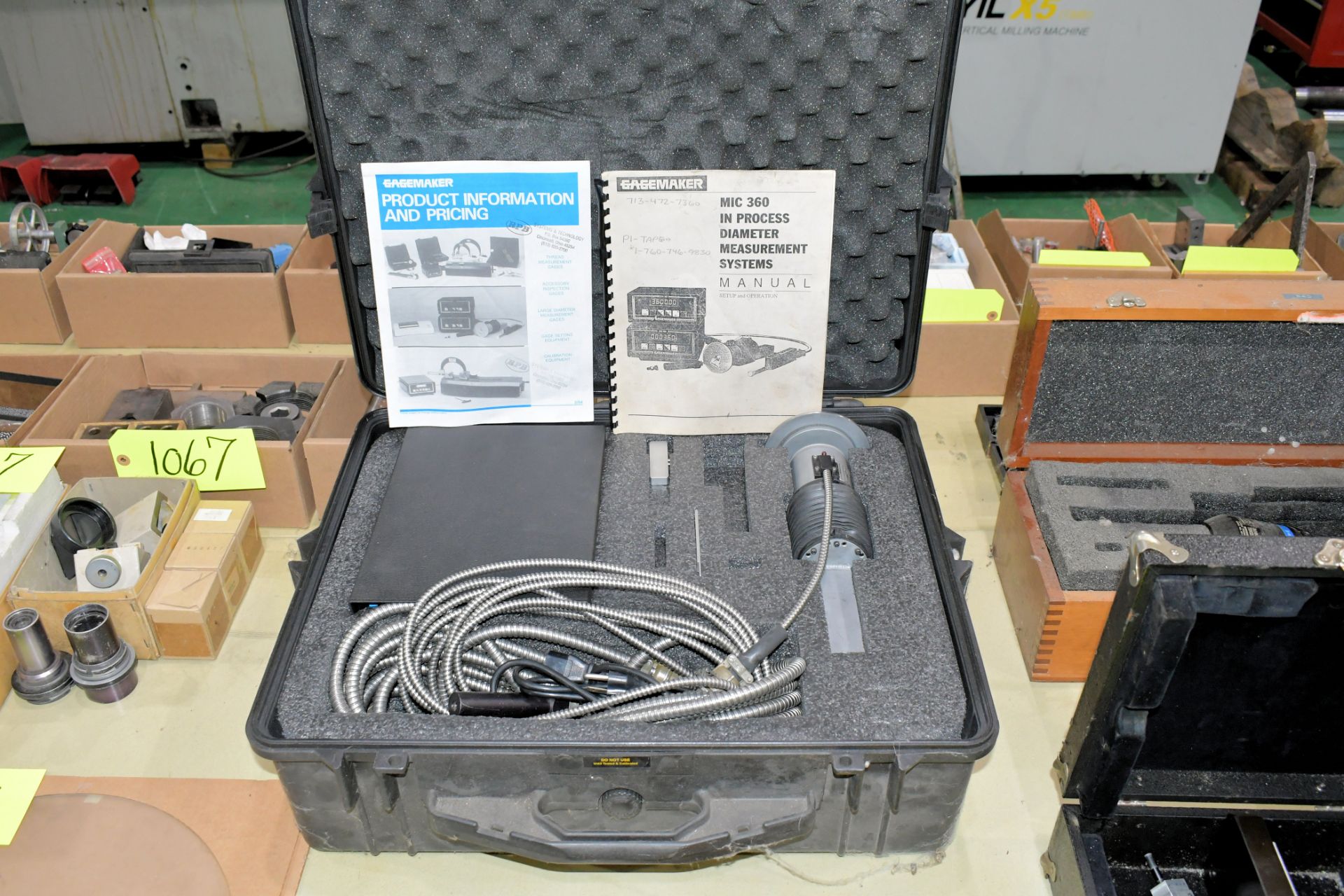 Gagemaker Model MIC 360 In-Process Diameter Measurement Gage with Case