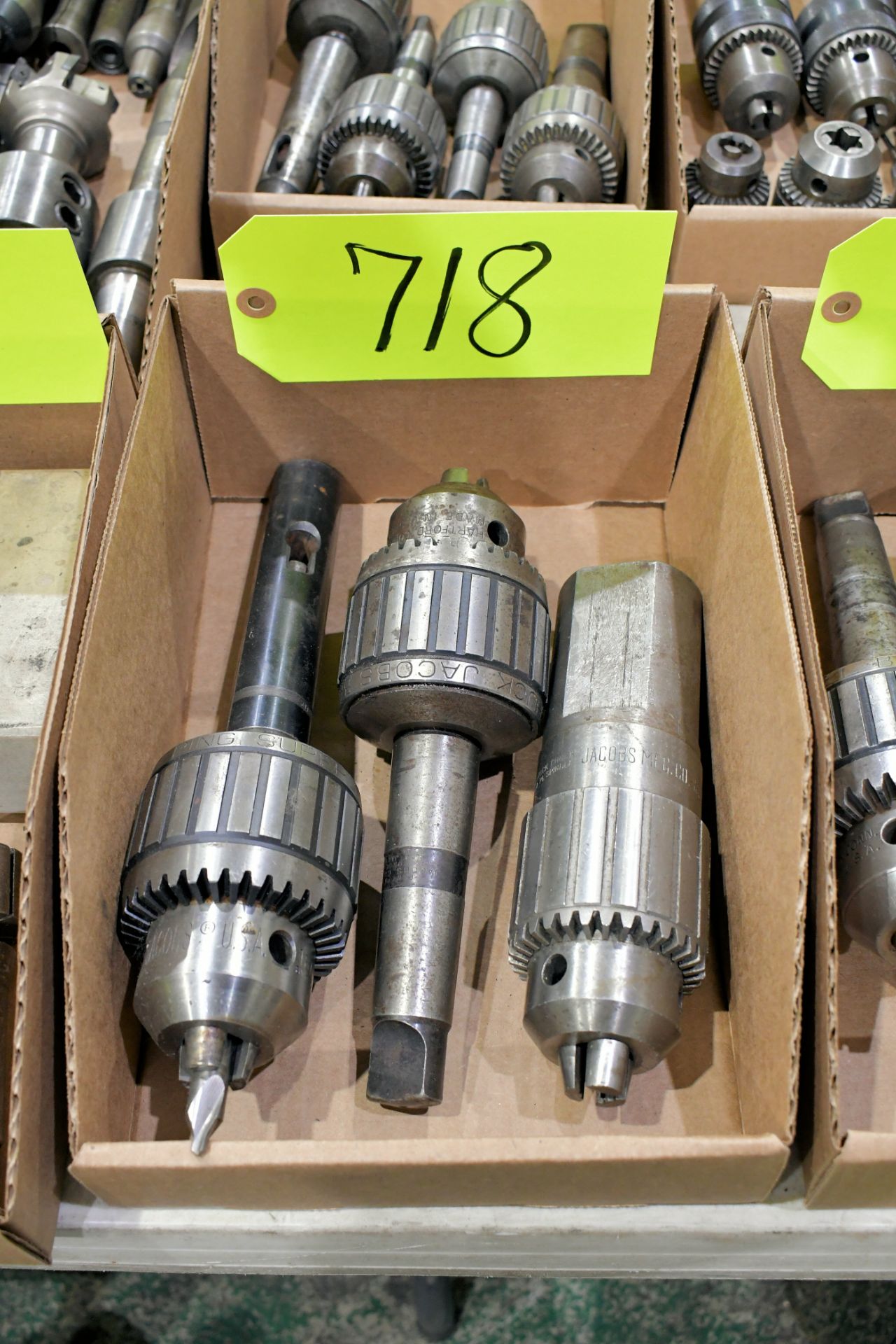 Lot - (2) Jacobs 18N 3/4" Drill Chucks and (1) Jacobs 59B 3/4" Drill ...