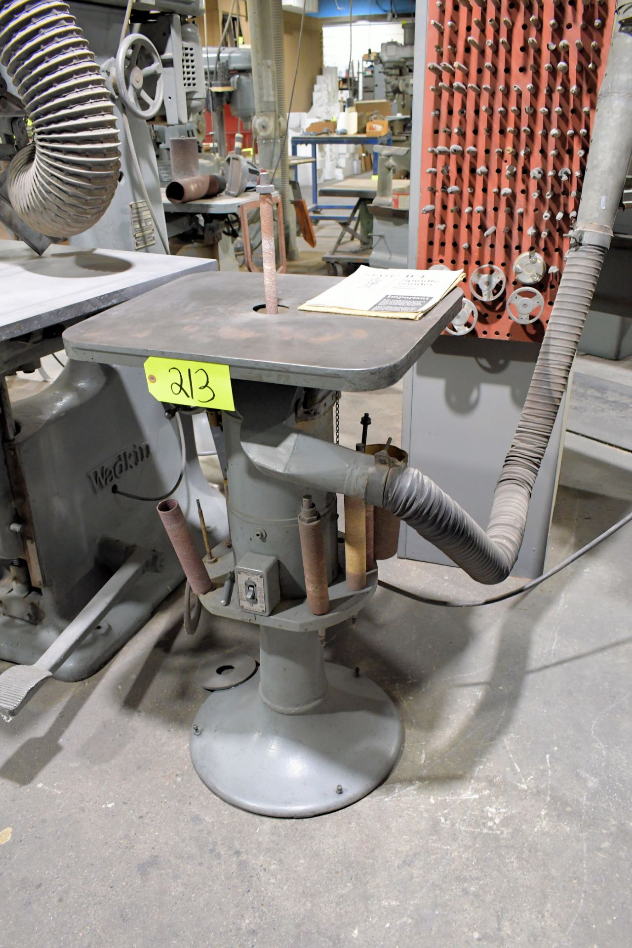 state Model B-4 Spindle sander Model B 4 , S/N 3403 (Located at Pattern ...