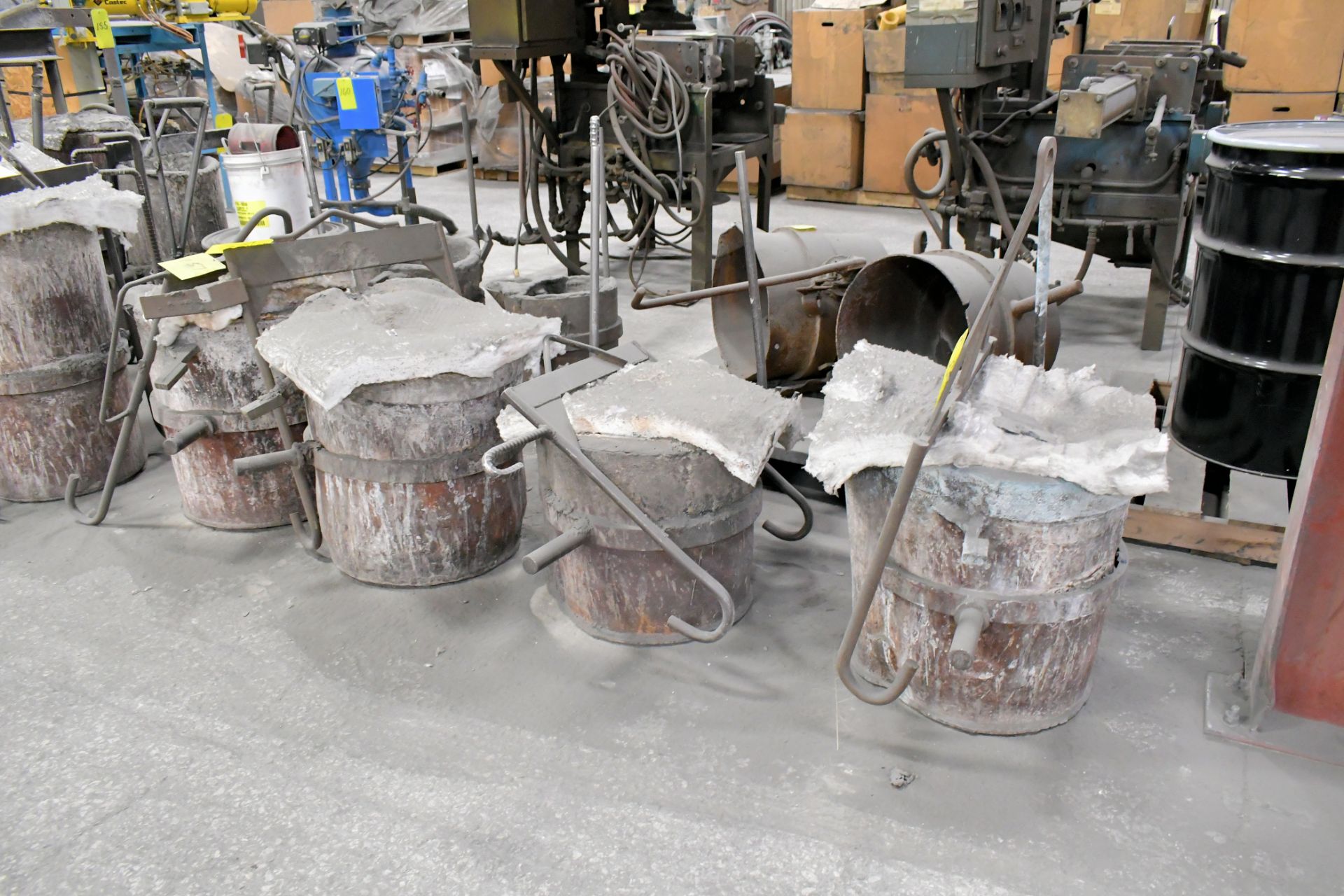 9- hand lip pour ladles (Located at Foundry)