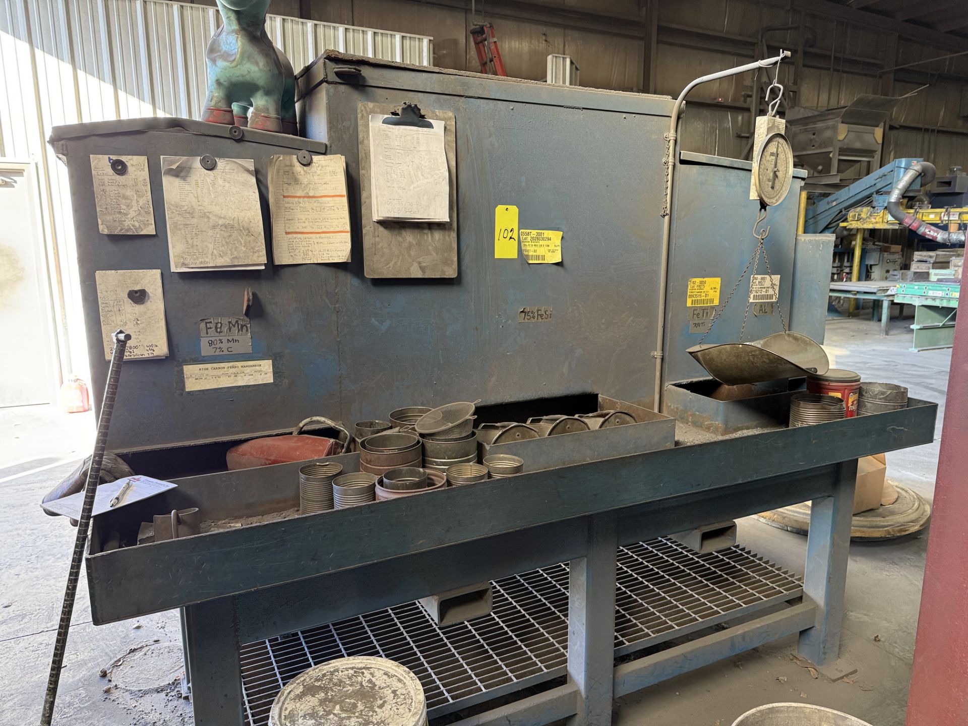 alloy bench (Located at Foundry)