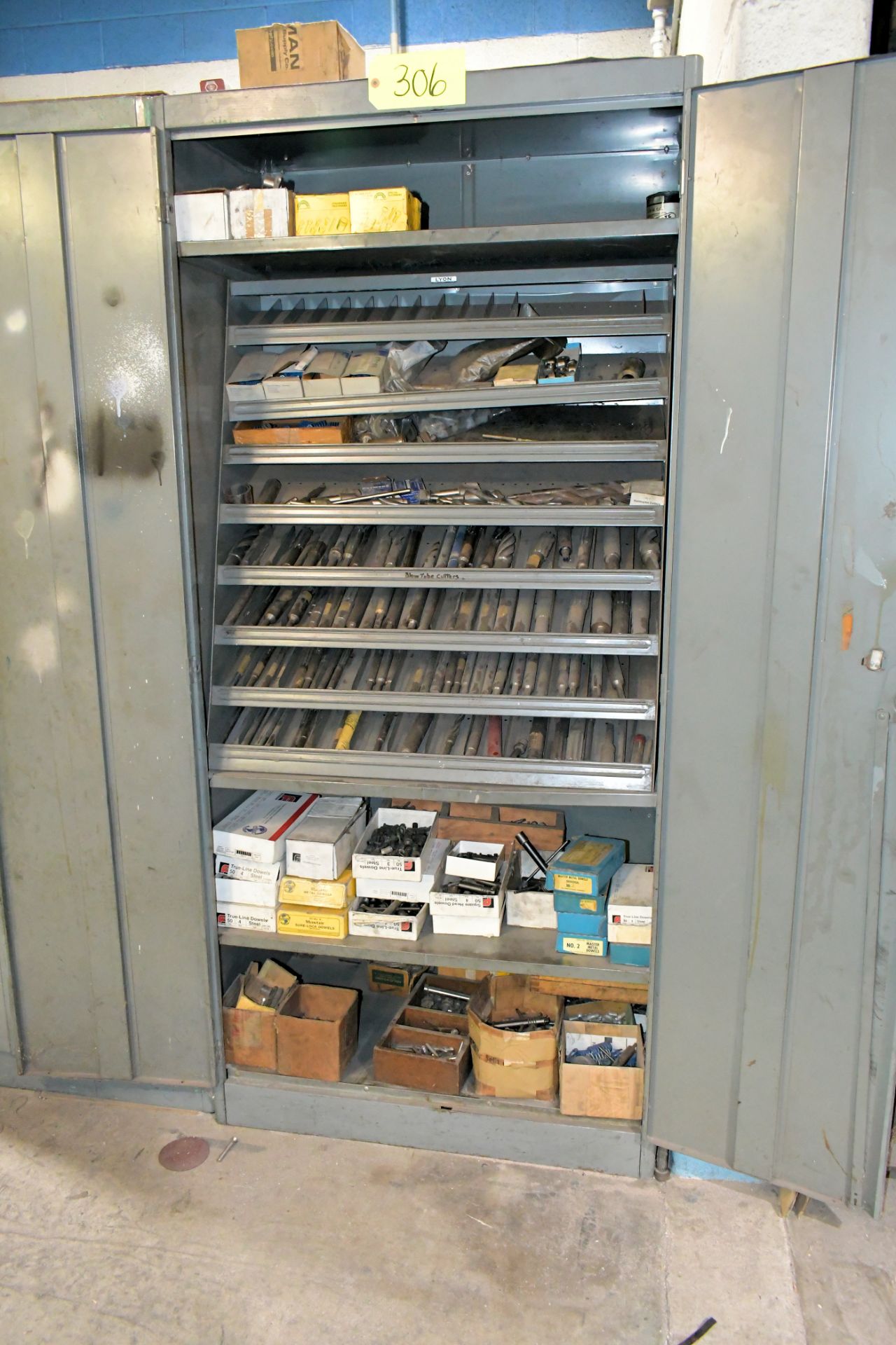 36" Wide x 21" Deep x 78" High 2-Door Supply Cabinet with Drills ...