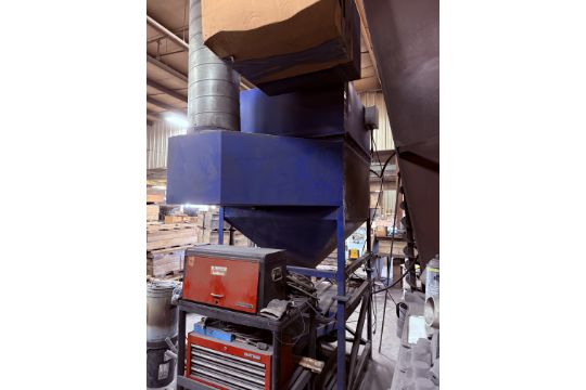 cartridge pulse dust collector with top mounted blower and motor ...