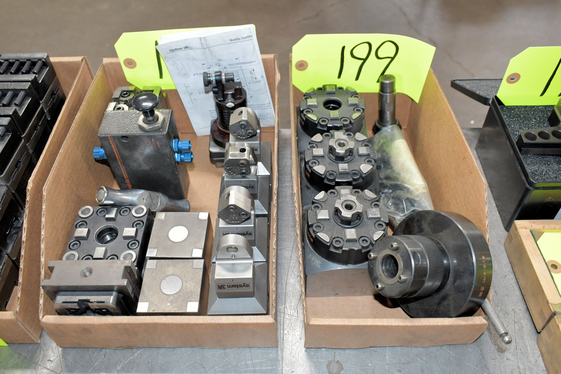 Lot - System 3R Tools and Pneumatic Chucks in (2) Boxes