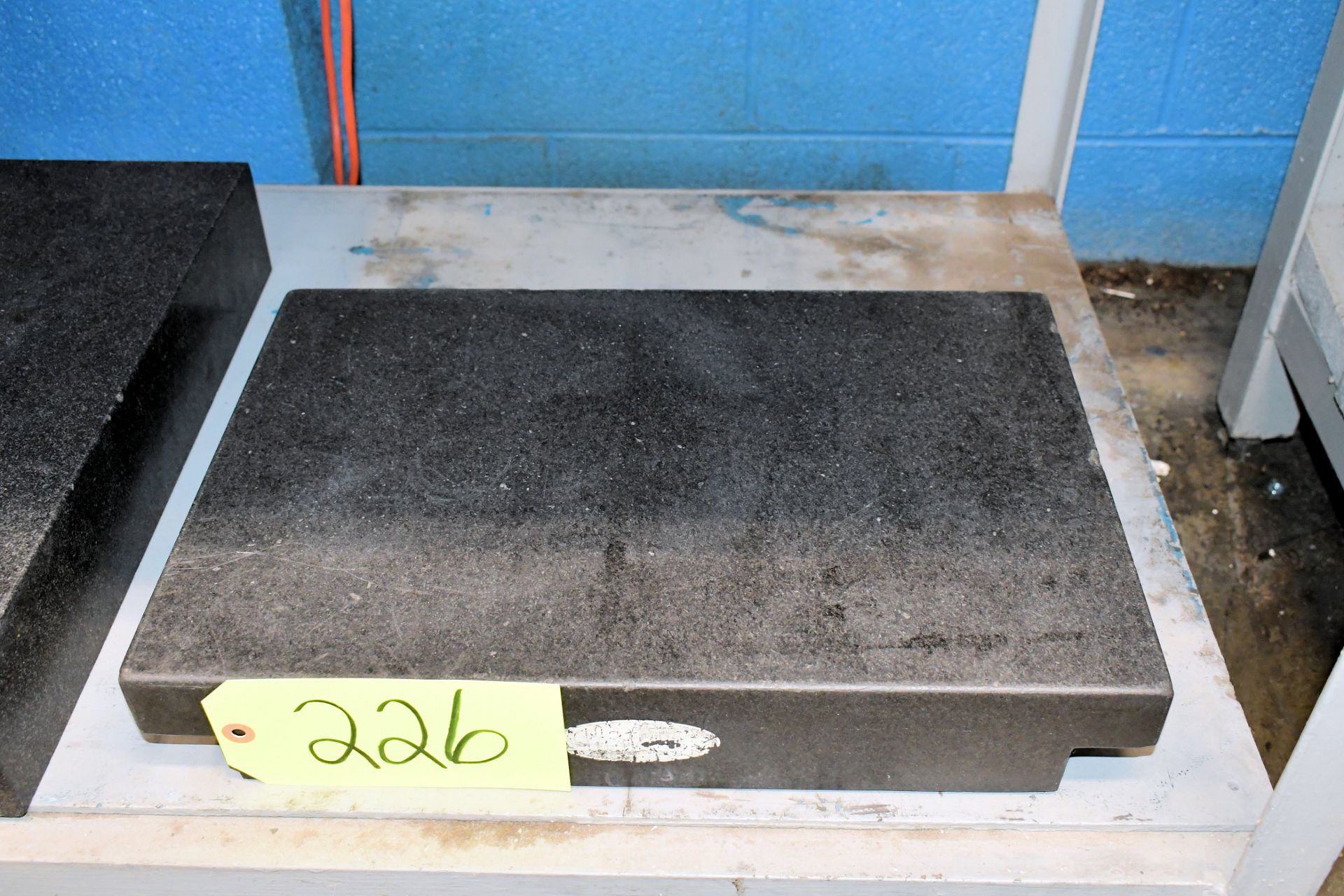 12" Long x 18" Wide x 3" Thick 2-Ledge Black Granite Surface Plate