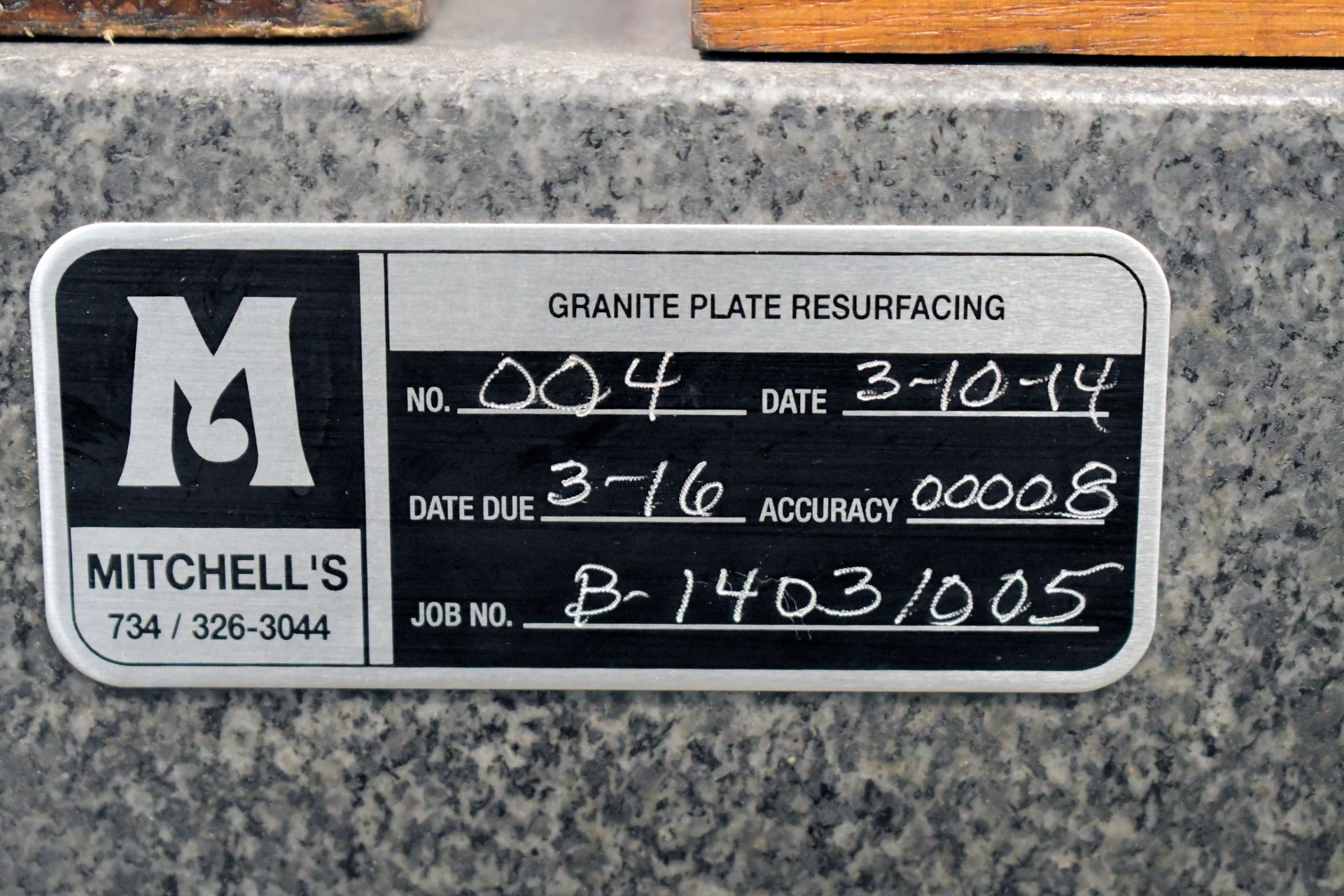 Accu-Rite 24" Long x 36" Wide x 4" Thick 2-Ledge Black Granite Surface ...