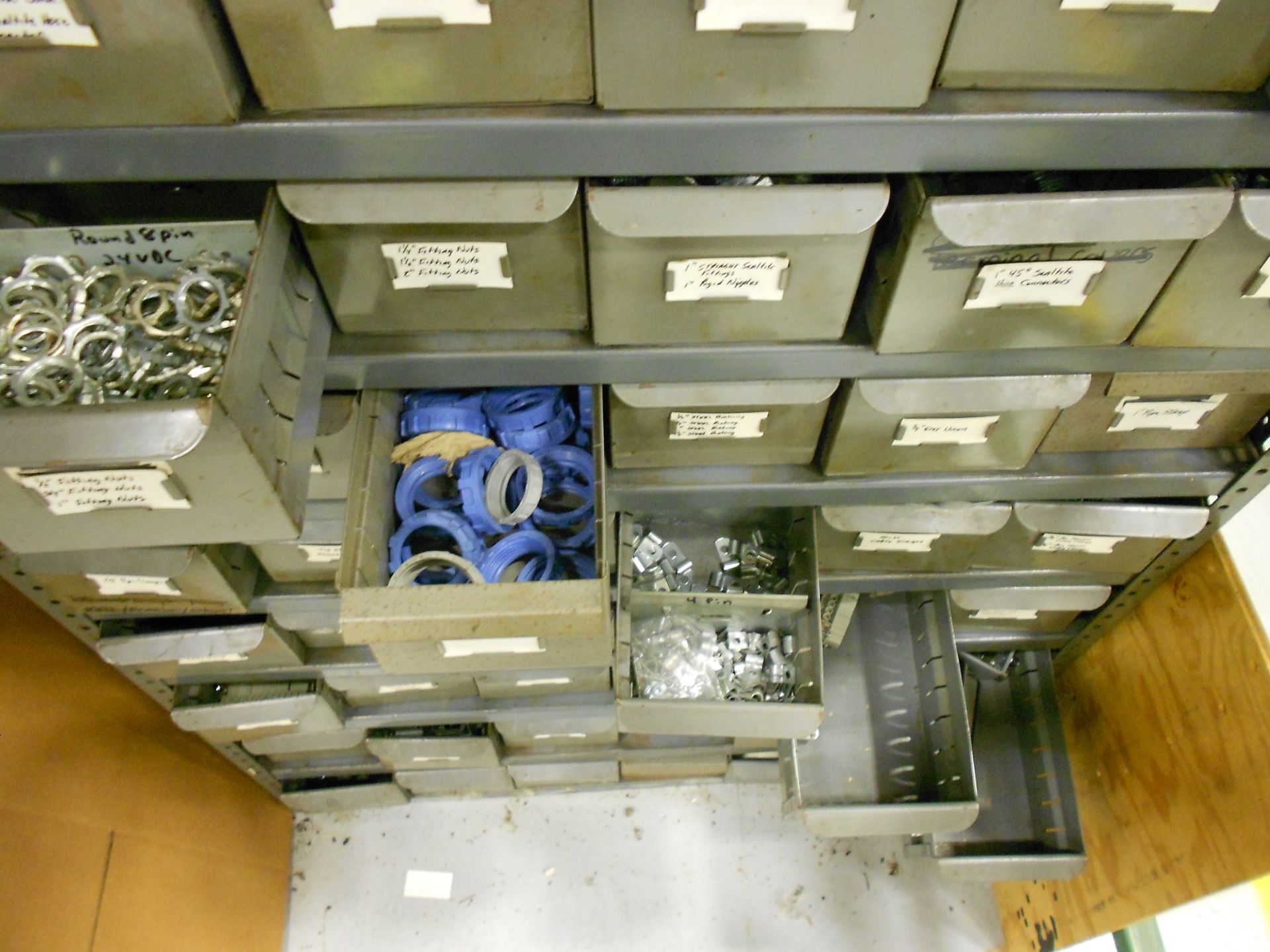 13 Metal Shelf, Repair Parts, Electronic Parts, all contents (includes ...