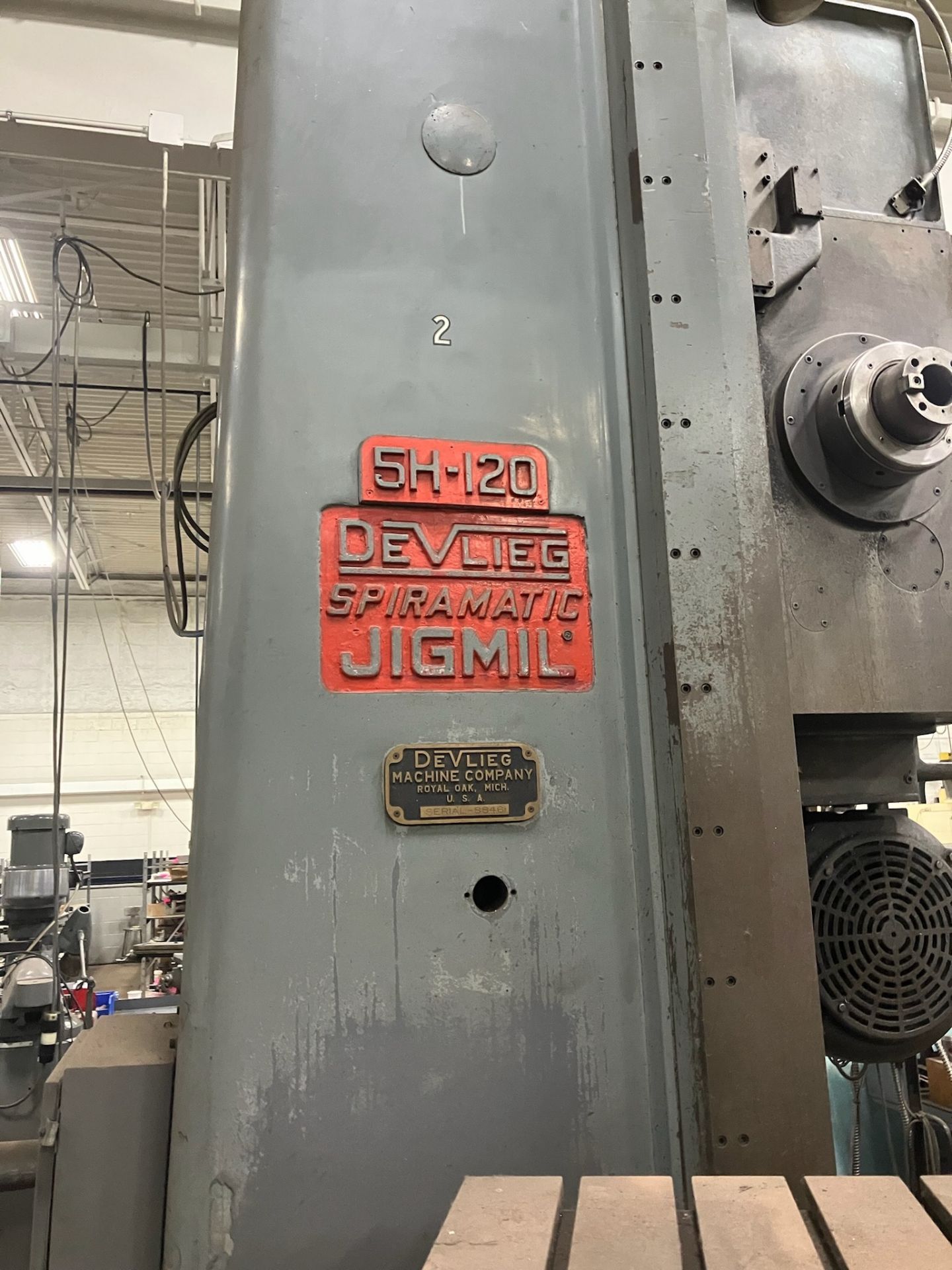 Devlieg Spiramatic Jigmill Model 5H-120 Serial 8846 (25.5 ft long, 13 ...