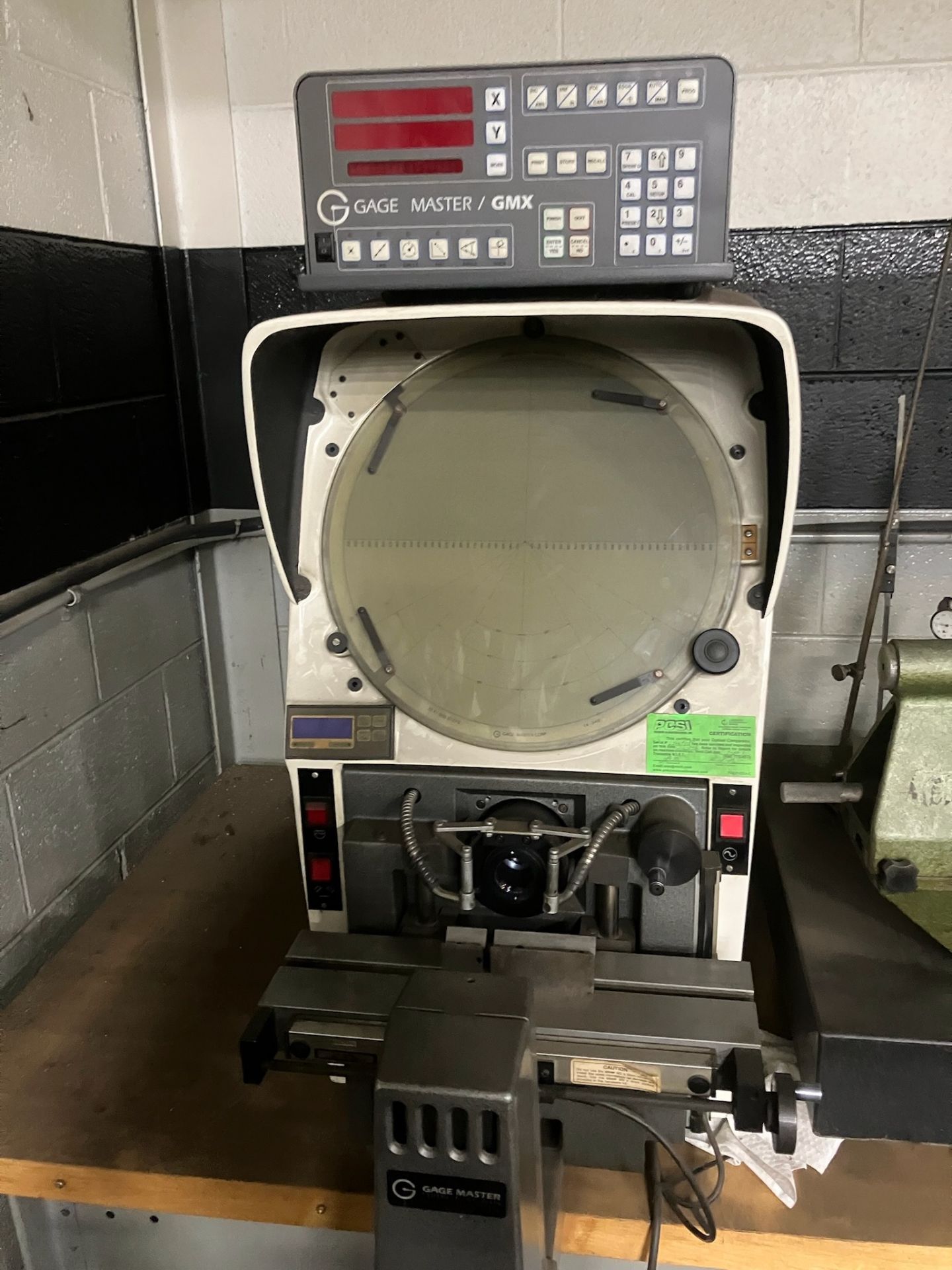 1990 GAGE MASTER 29 / GMX TES 1466481190 BENCH TYPE EST.14" OPTICAL ...