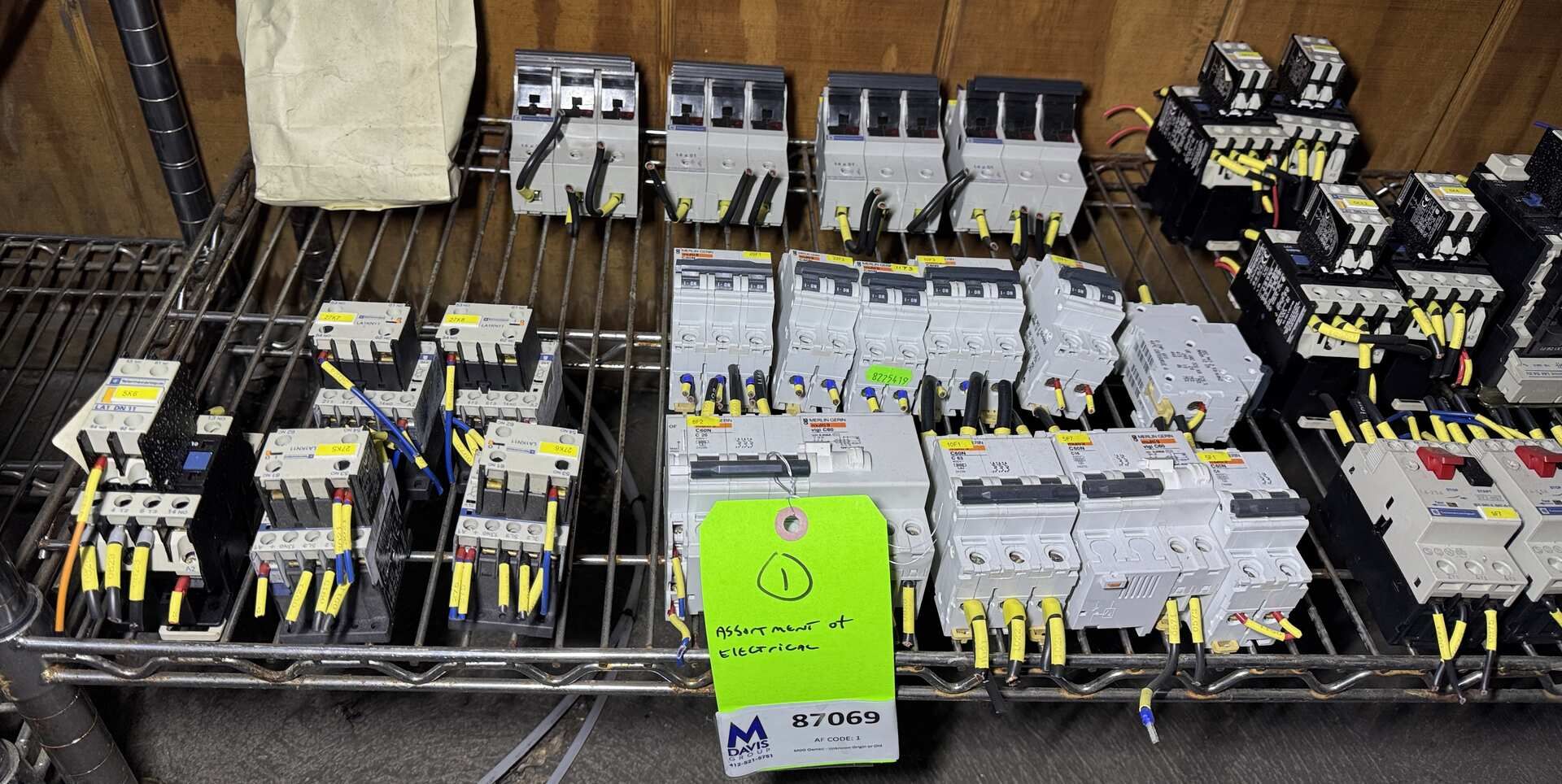 Lot of Assorted Control Panel Electrical by Telemecanique, Merlin Gerin ...