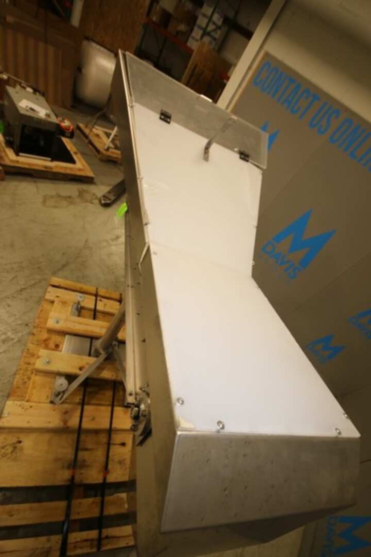 Capmatic 70" L Inclined Cap Hopper, 44" L x 35" W x 28" D Hopper with ...