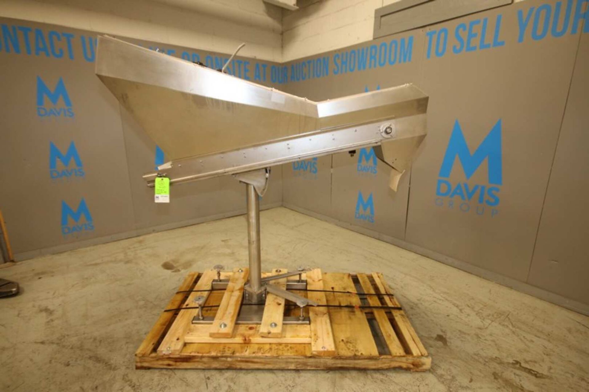 Capmatic 70" L Inclined Cap Hopper, 44" L x 35" W x 28" D Hopper with ...