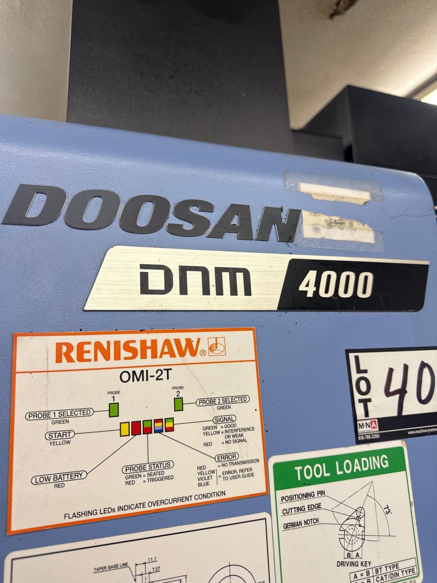 Doosan DNM 4000 VMC Doosan - Fanuc i Ctrl, 20.5” x 15.7” x 18.9” Trvls ...