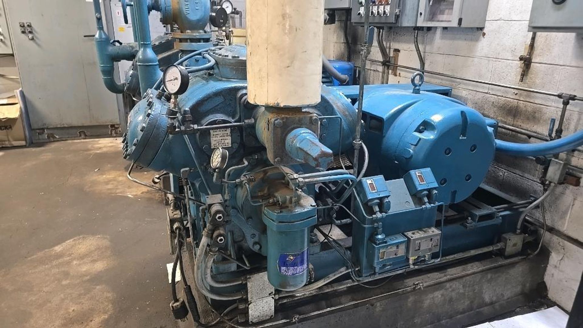 Vilter VMC 450XL Industrial Refrigeration Compressor, R-22, High-Side ...
