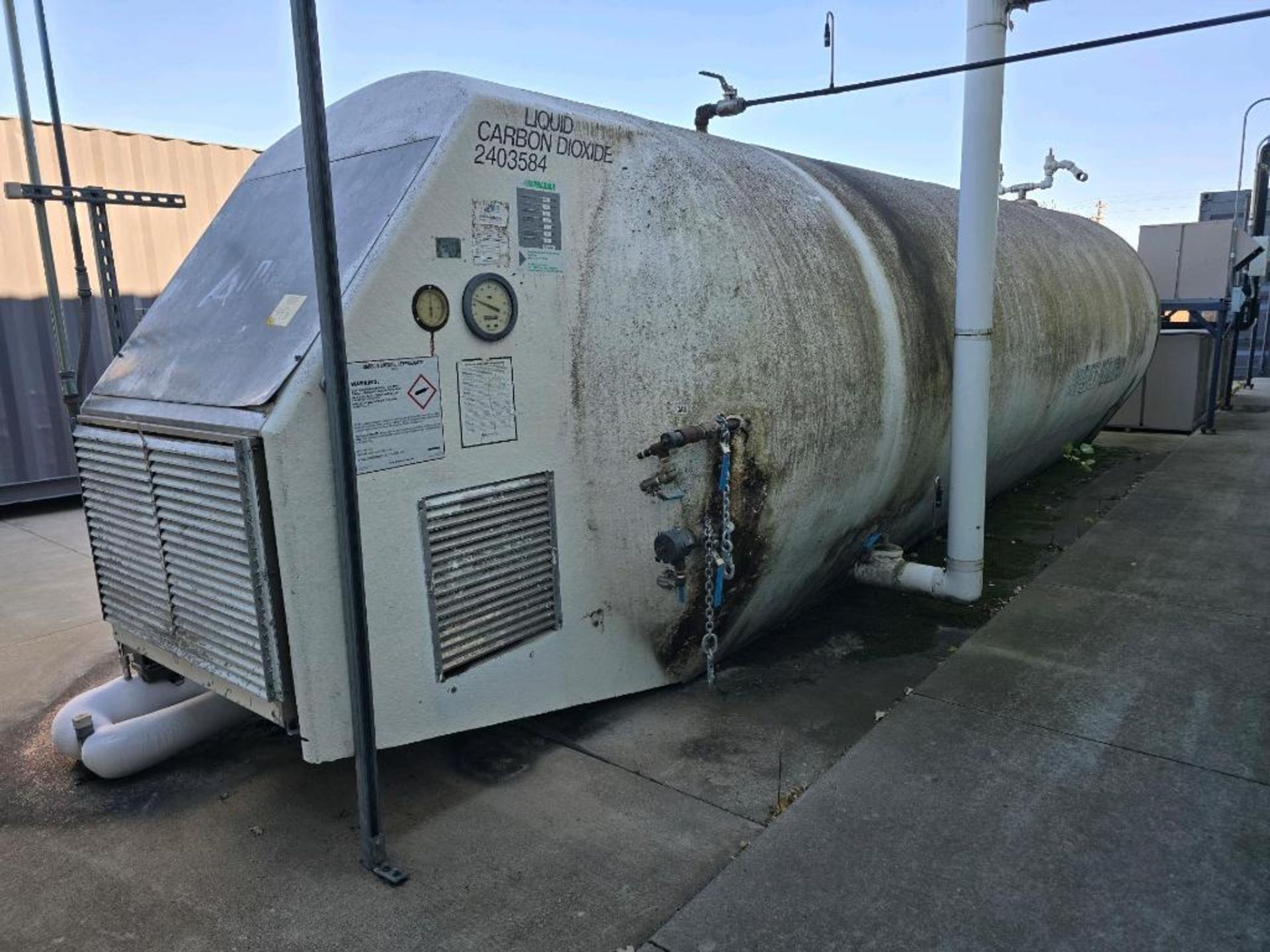 Airco Co2 Tank, SN 24-R-8, Tank Dimensions Approximately 34' Long x 7 ...