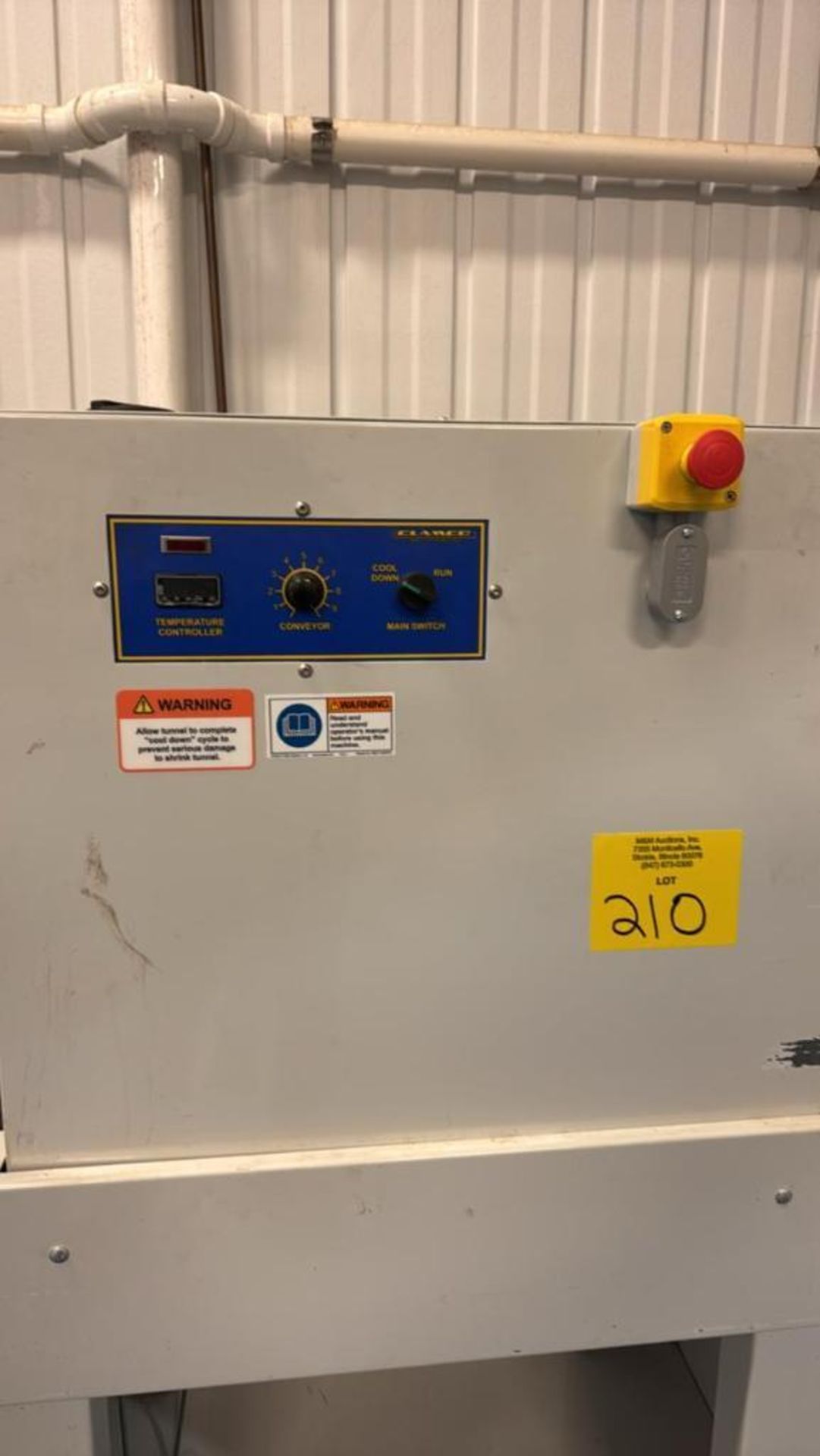 Clamco L-Bar Sealer, Model DEM 4 L-Sealer, SN 92274 with 850C Shrink ...