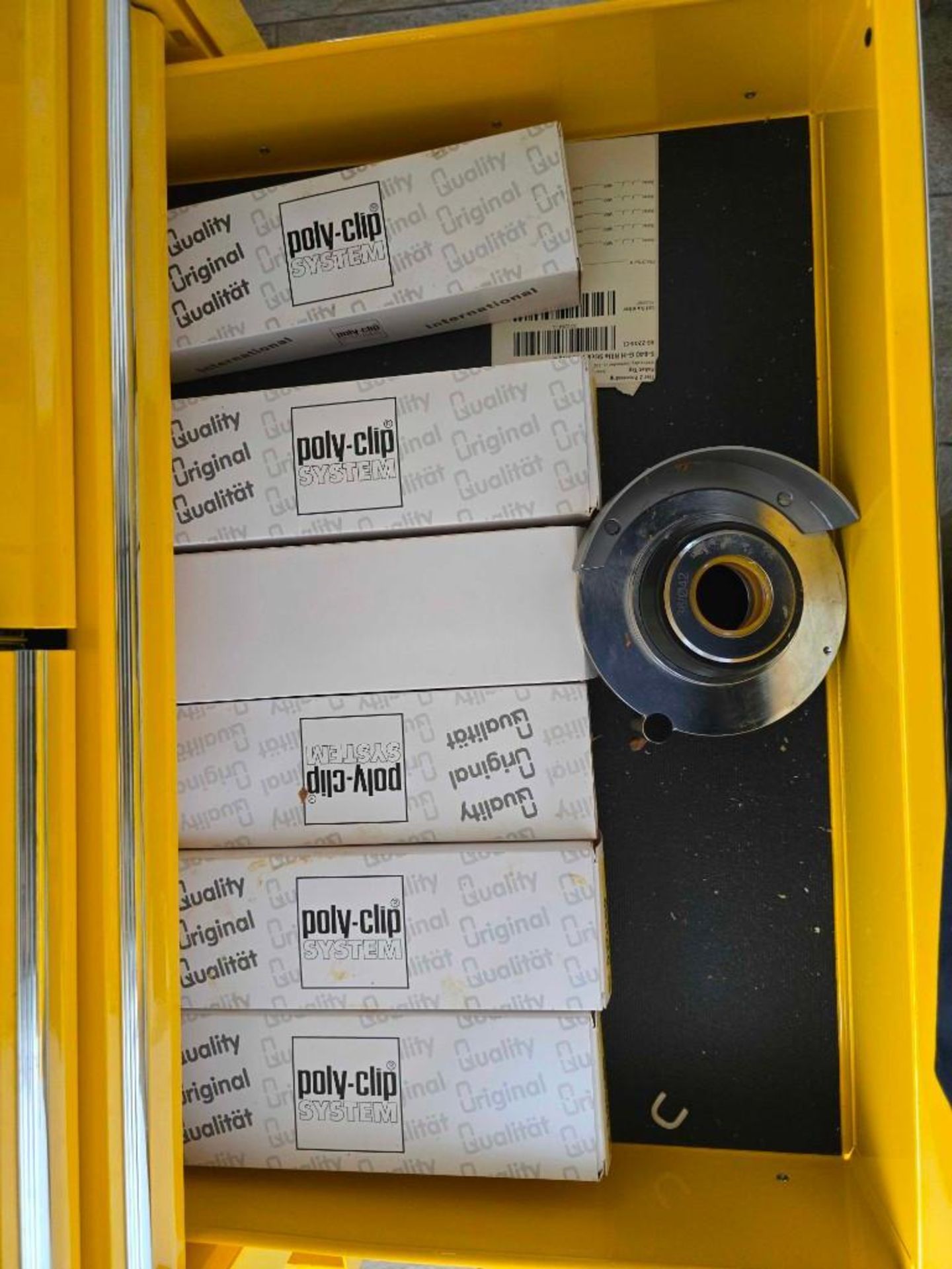US. General Tool Cabinet- Yellow- Includes Contents OD: 34" x 22" x 42 ...