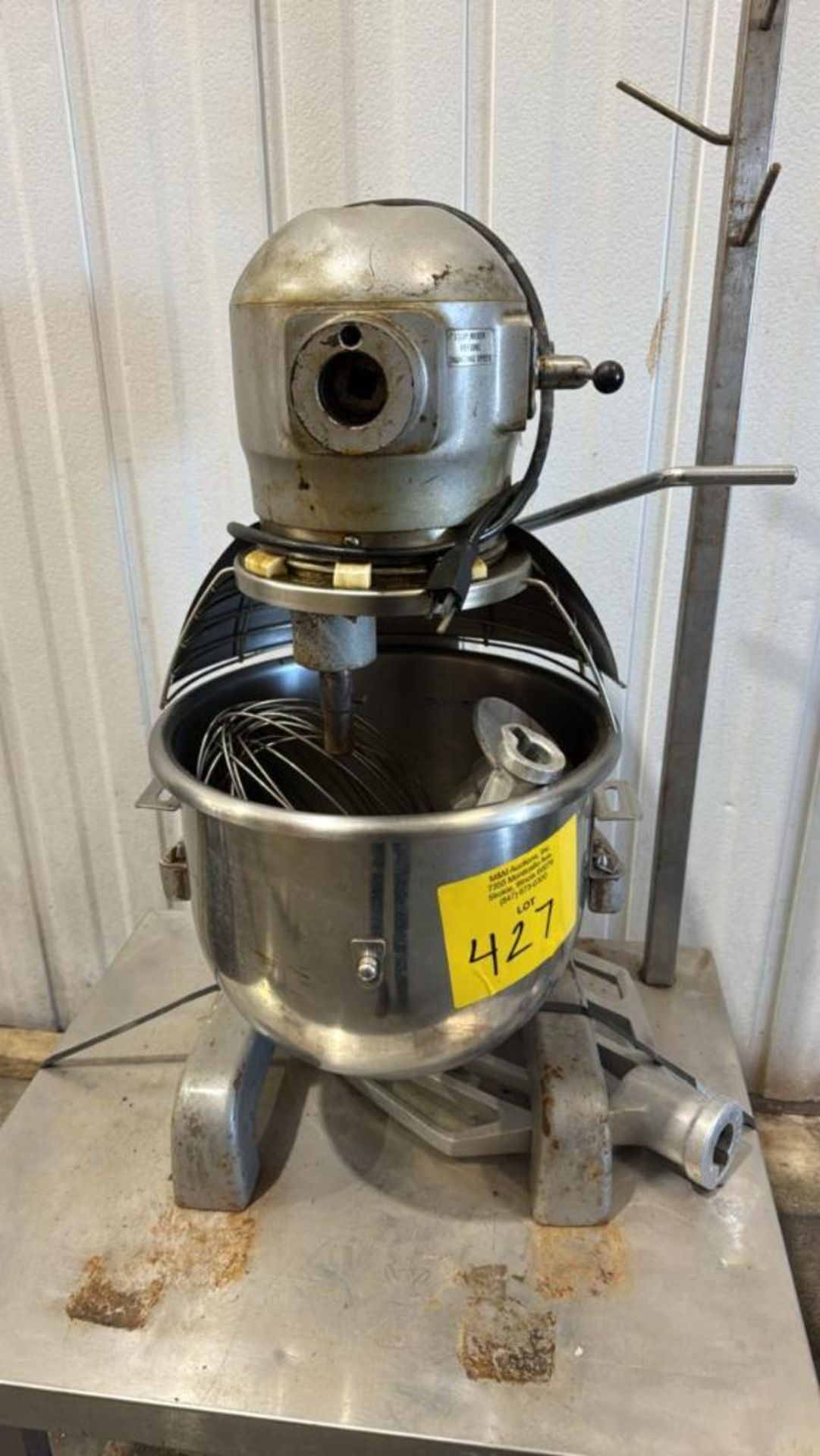 Hobart Mixer on Rolling Stainless Steel Table, Mdl. A200, Sn. 31-1211 ...