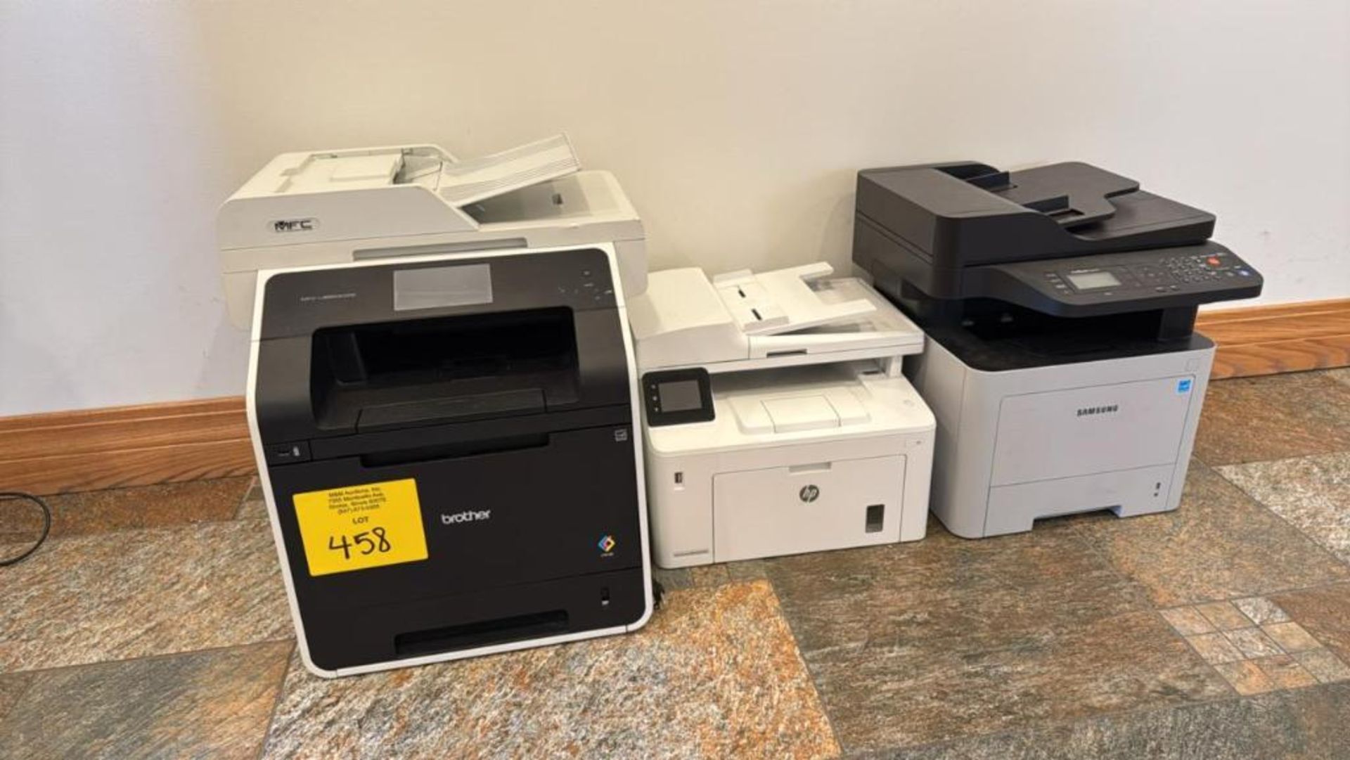 (3) Scanner Printers For rigging and removal contact NSC, 402-540-8843 ...