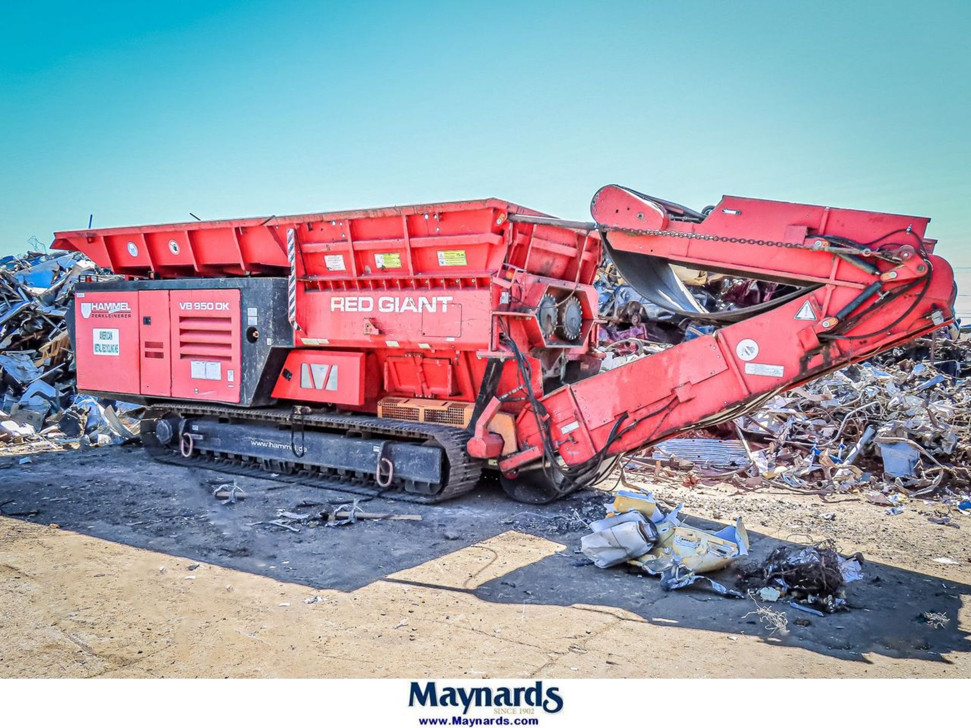 2016 HAMMEL VB 950 DK BIG RED PRIMARY SHREDDER TRACK MOUNTED, (17) NEW ...