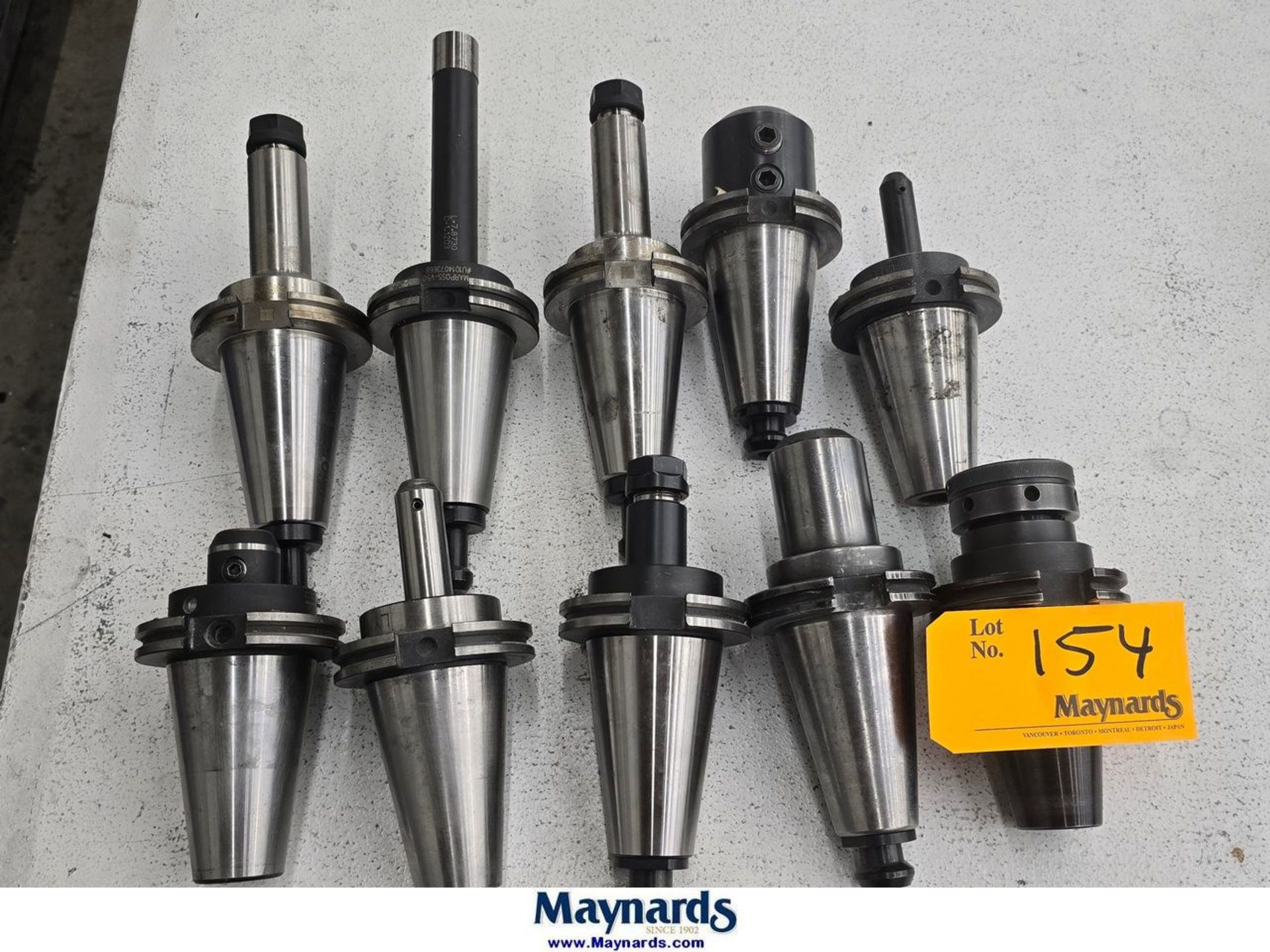 Lot of (10) CAT 50 Tool Holders Lot of (10) CAT 50 Tool Holders