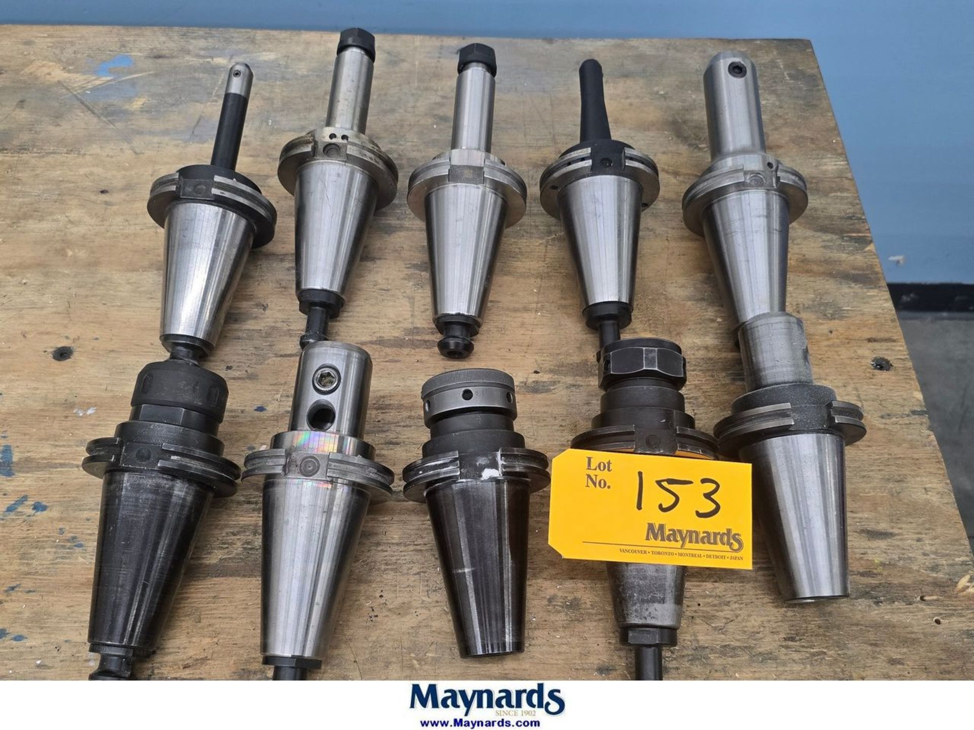 Lot of (10) CAT 50 Tool Holders Lot of (10) CAT 50 Tool Holders
