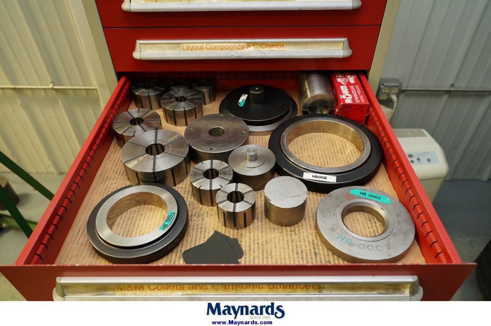 8 Drawer Lyon Cabinet With Contents To Include : M& M Adjustment Tools ...