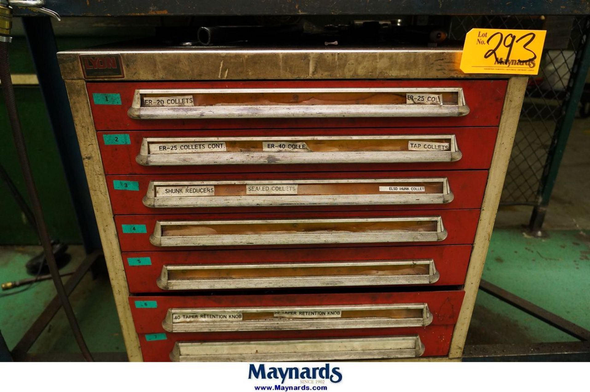 7 Drawer Lista Cabinet With Collet Sets With Contents
