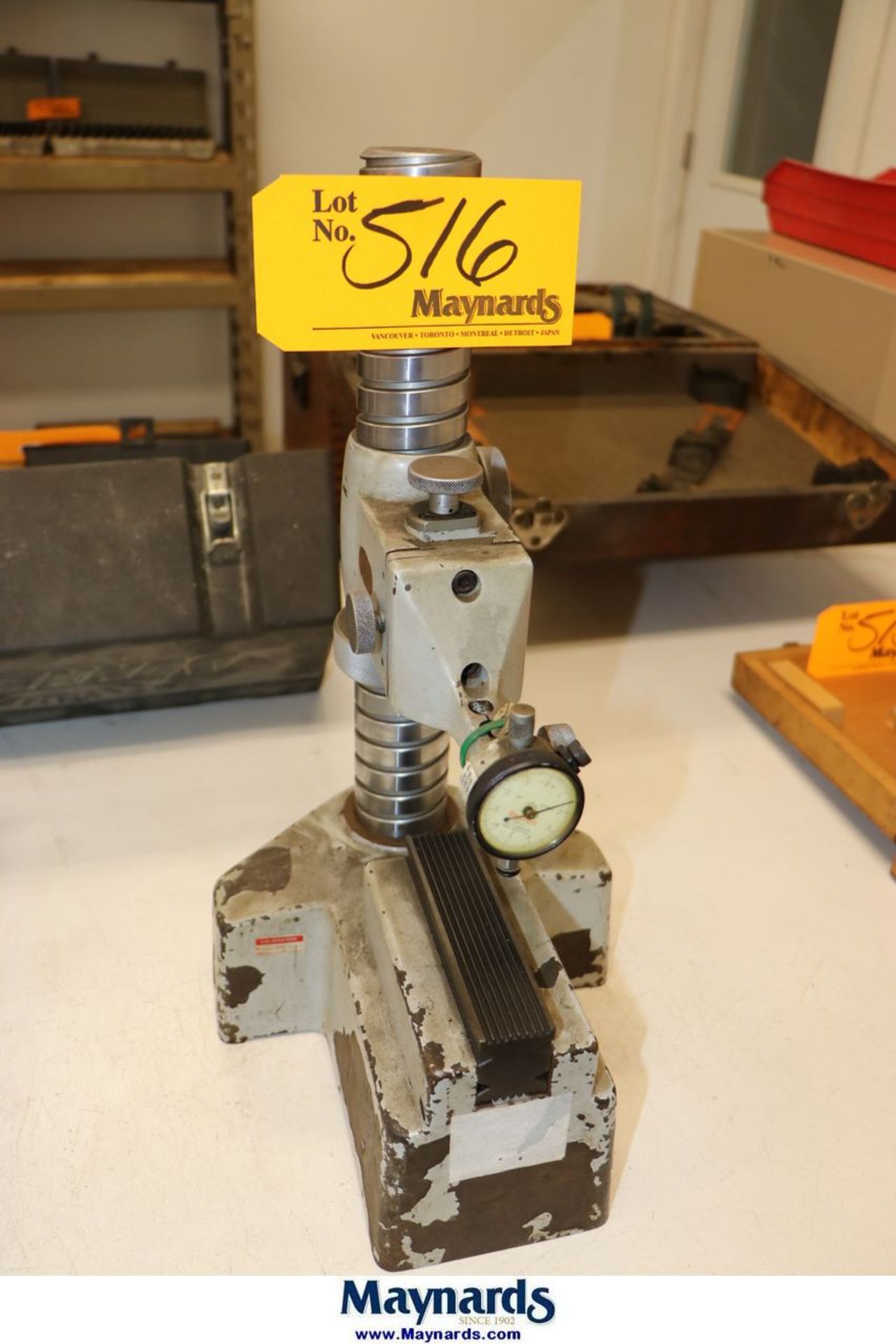 { Group of lots: 515, 516, 517 } Indicator Stand With Starrett Dial ...