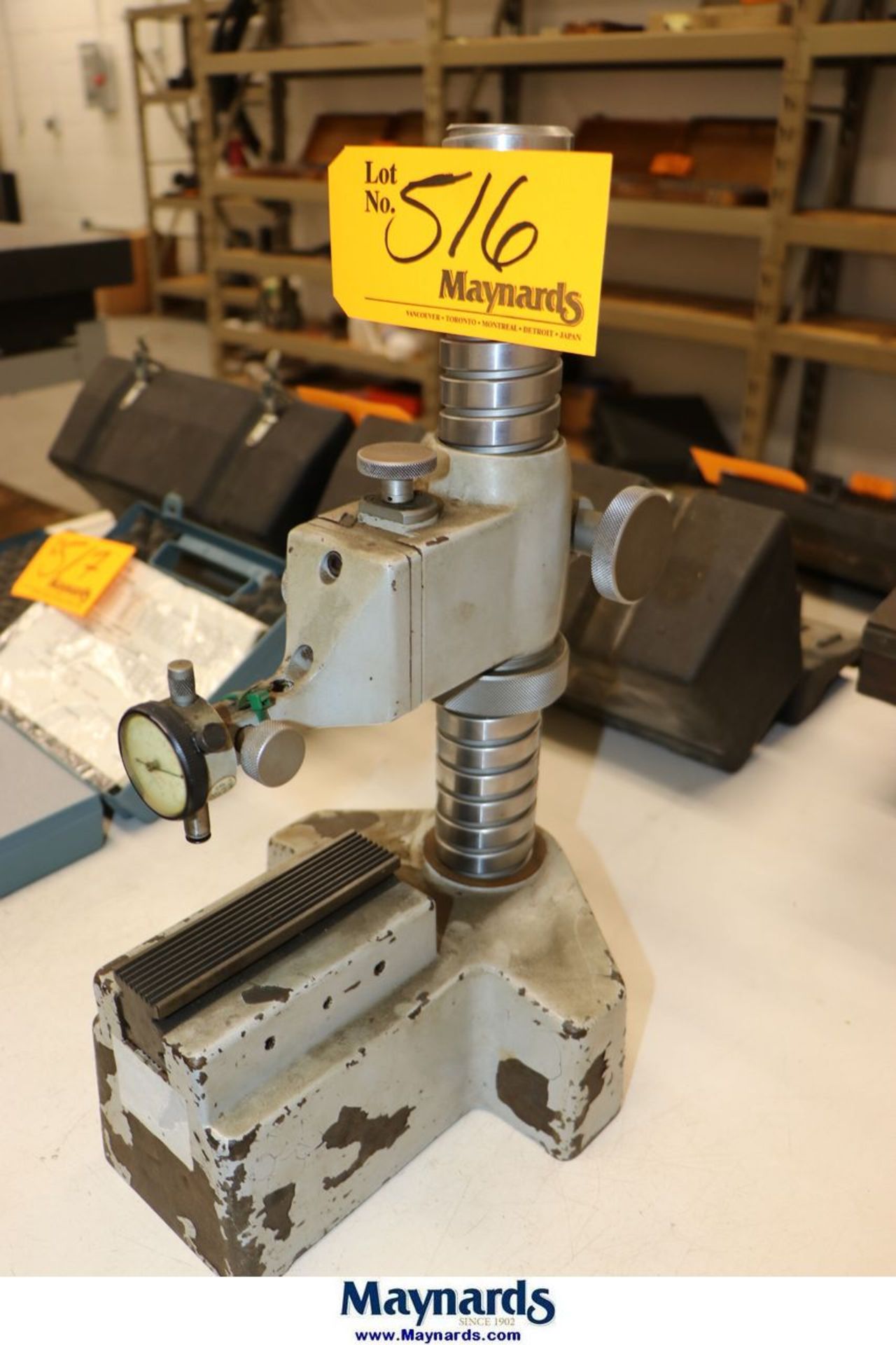 { Group of lots: 515, 516, 517 } Indicator Stand With Starrett Dial ...