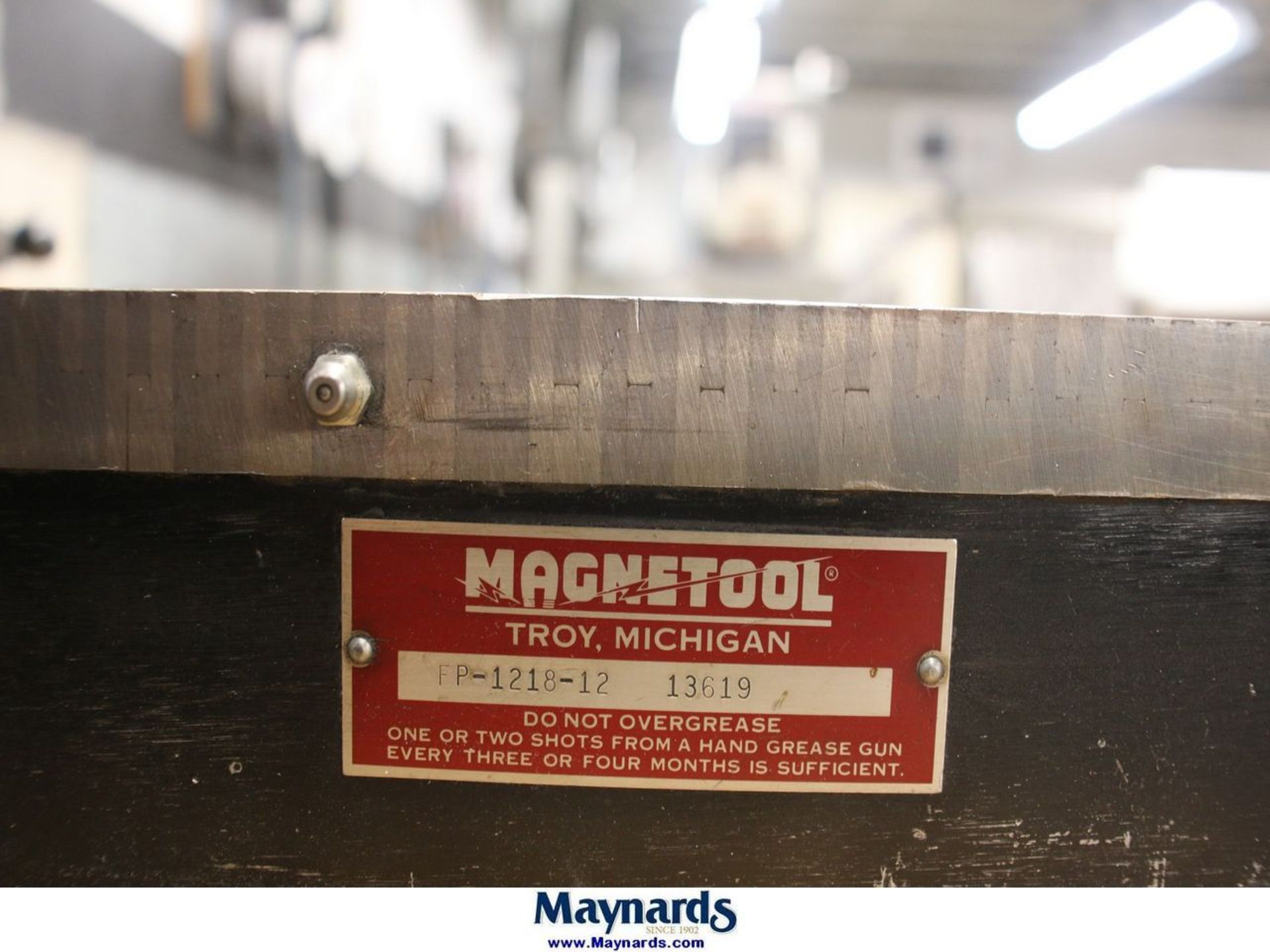 { Group of lots: 1232, 1233, 1234 } Magnetool 12" x 18" Magnetic Chuck ...