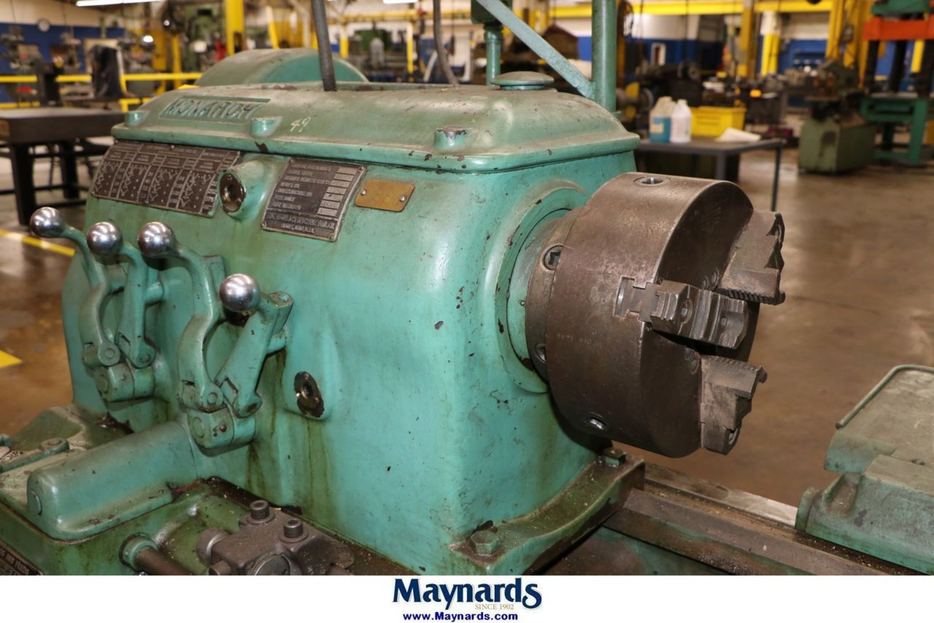 1941 Monarch 22" x 48" Engine Lathe Catalog Size & Model: 20"C, Actual ...