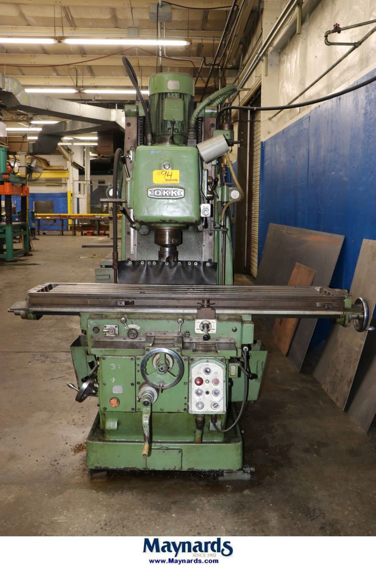 OKK MH-3V Vertical Milling Machine Table Size: 14" ? 65", Table Travel ...