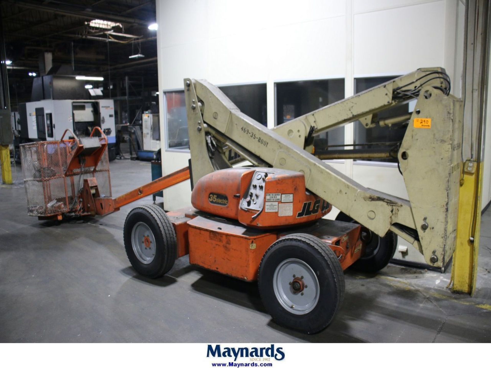 JLG Model 35E Electric Boom Lift Air Tires, 500lb Capacity, 35ft Height ...