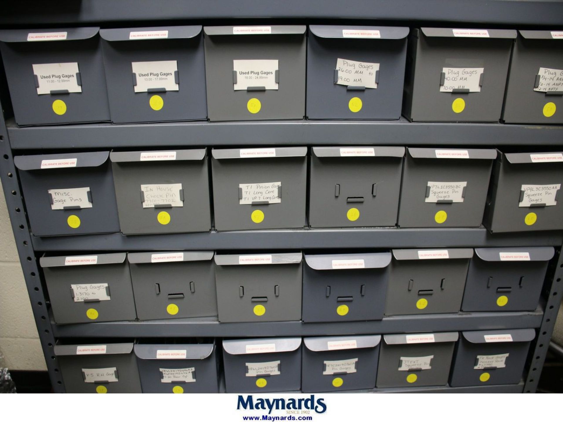 { Group of lots: 247, 247A } Small Gage/Calibration Room of Contents ...