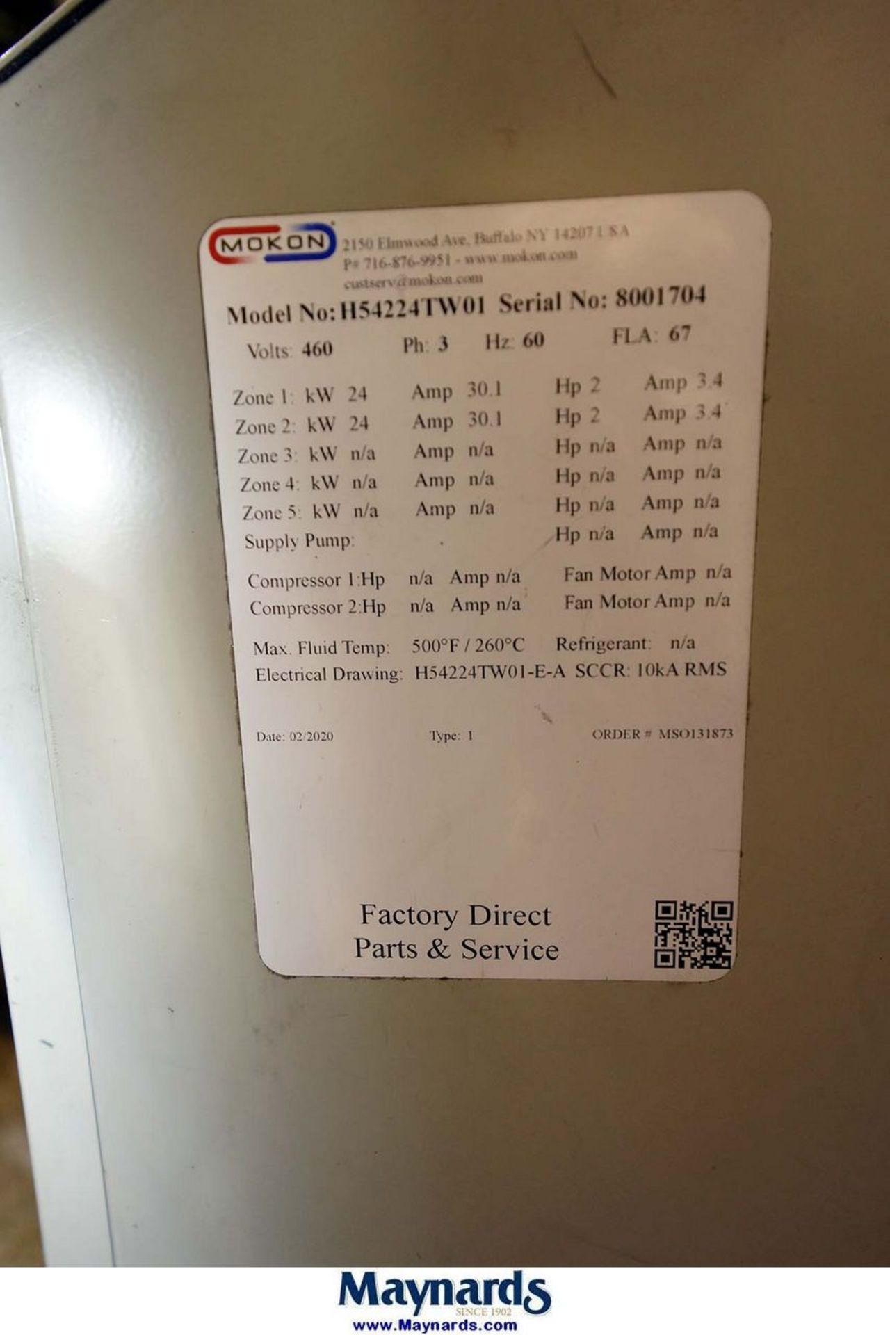 { Choice of lots: 210, 216, 218, 219 } Mokon Model H54224TW01 Hot Oil ...