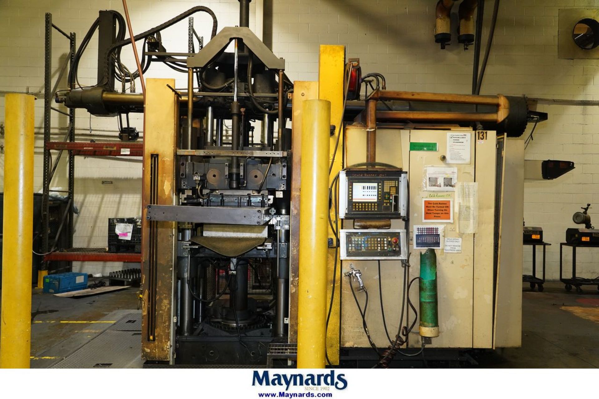 2002 Desma .400 ZO B750 500 Ton Vertical Rubber Injection Molding ...