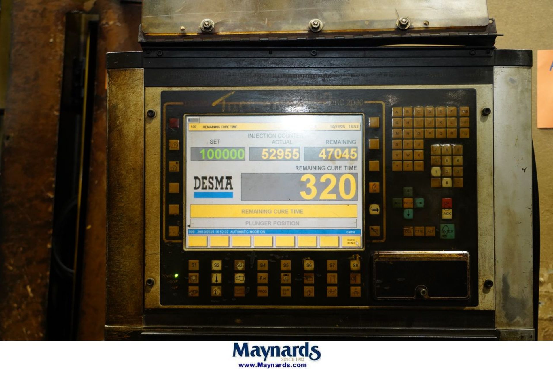 2003 Desma .400 ZO B750 500 Ton Vertical Rubber Injection Molding ...