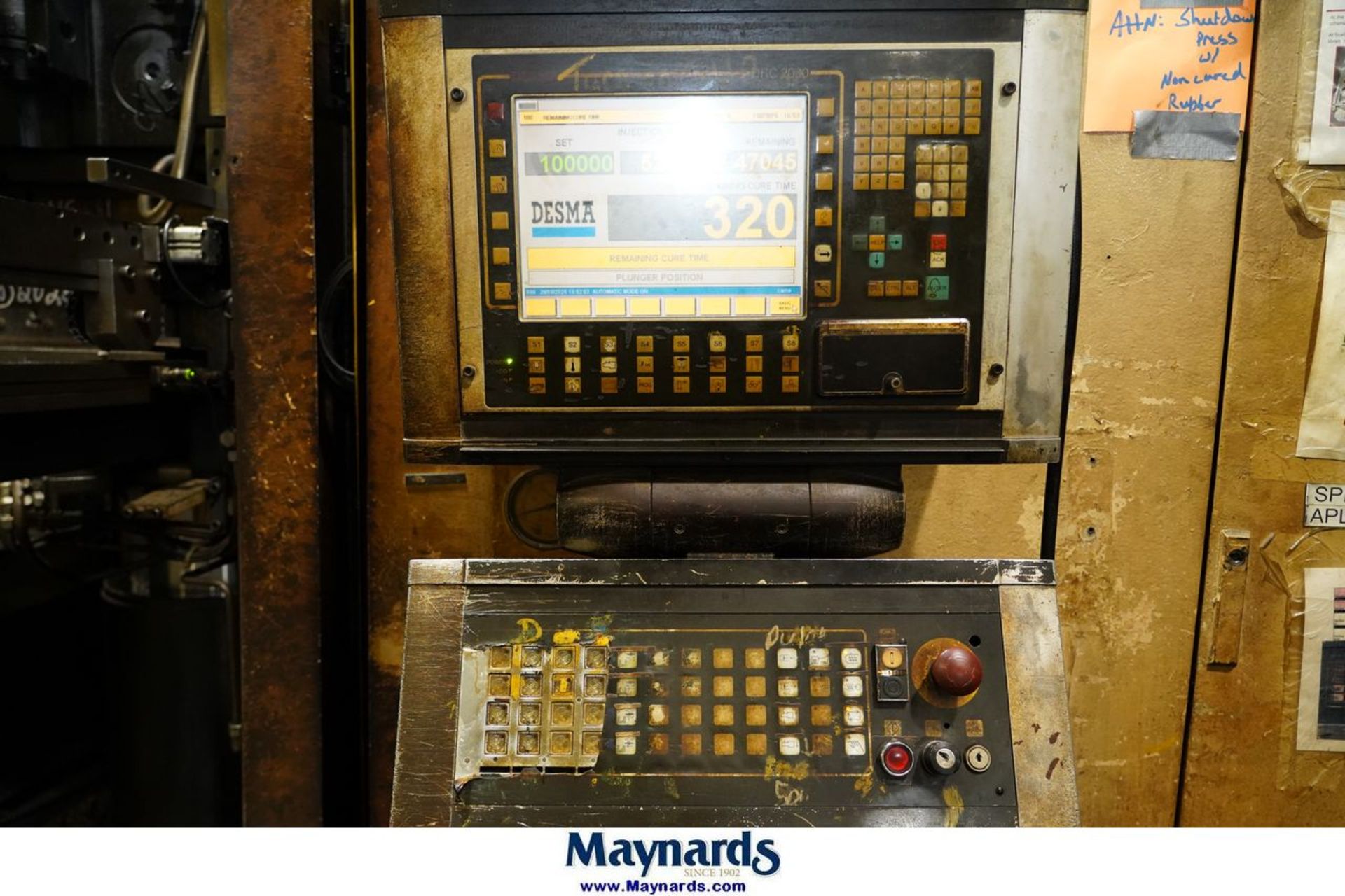 2003 Desma .400 ZO B750 500 Ton Vertical Rubber Injection Molding ...