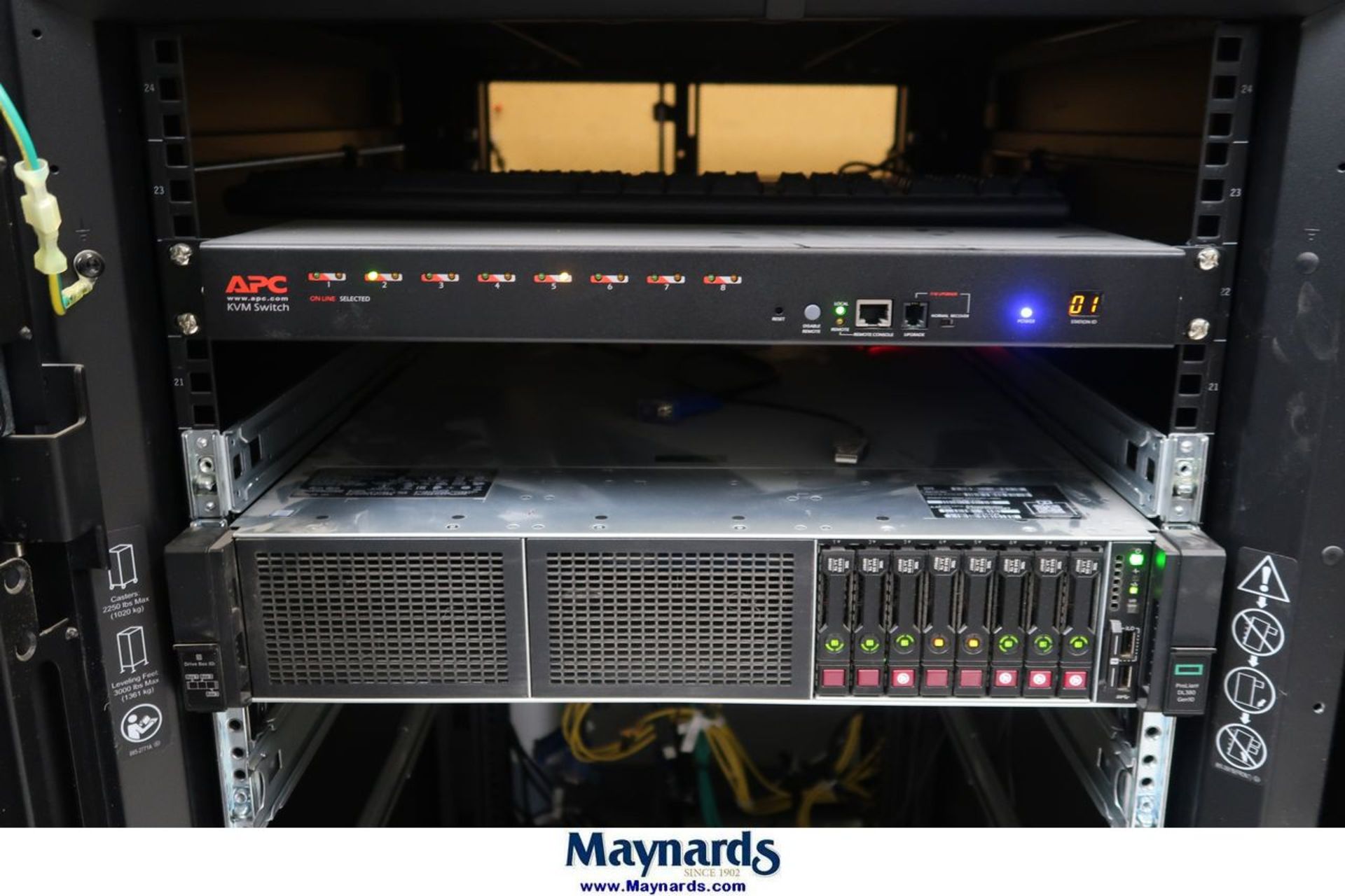 APC Server Rack APC Server Rack, 23.5" x 42" x 47", with Cisco ASA5525 ...