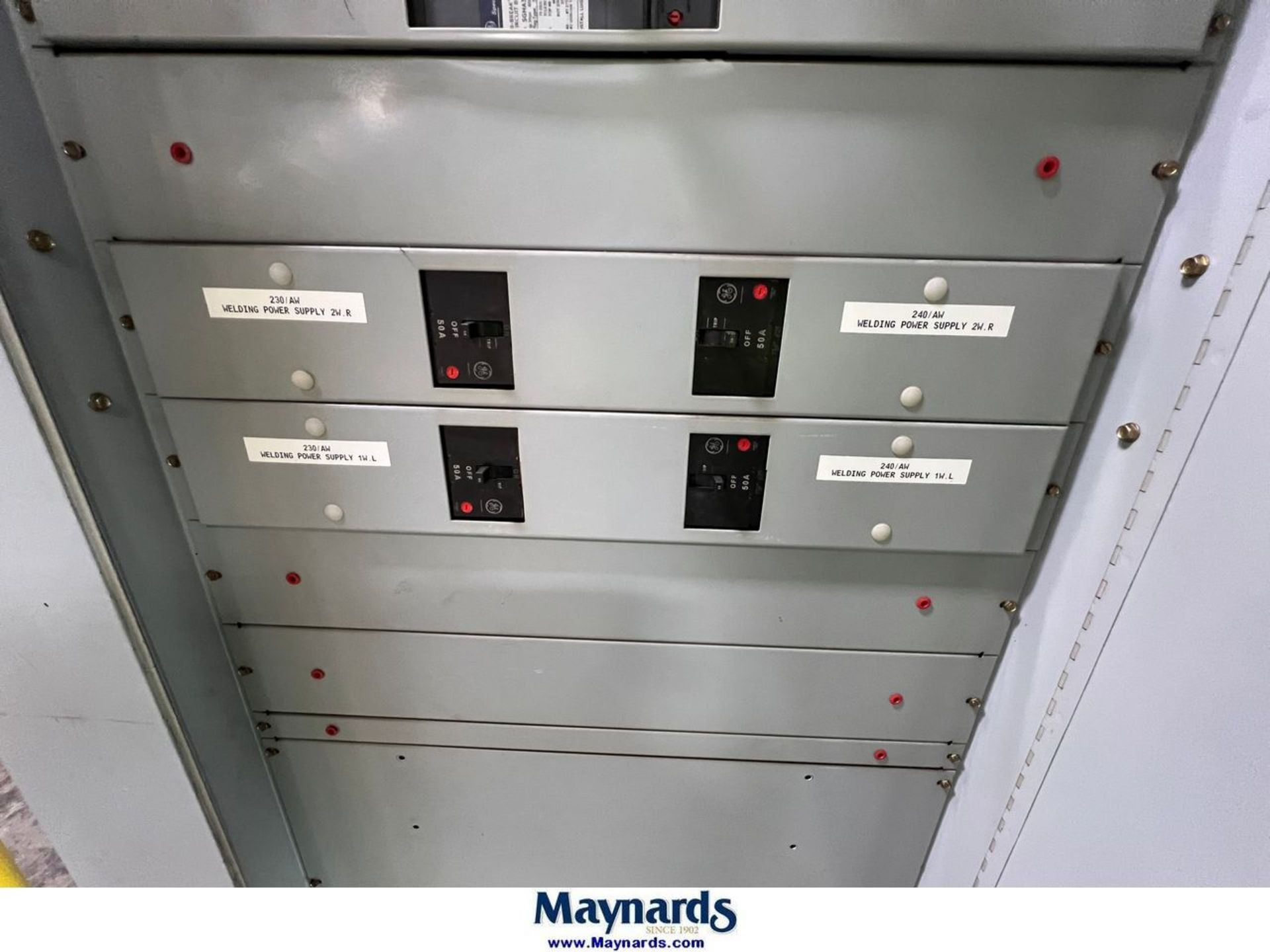 LOT OF (3) GE SPECTRA SERIES POWER PANELBOARD PANELS