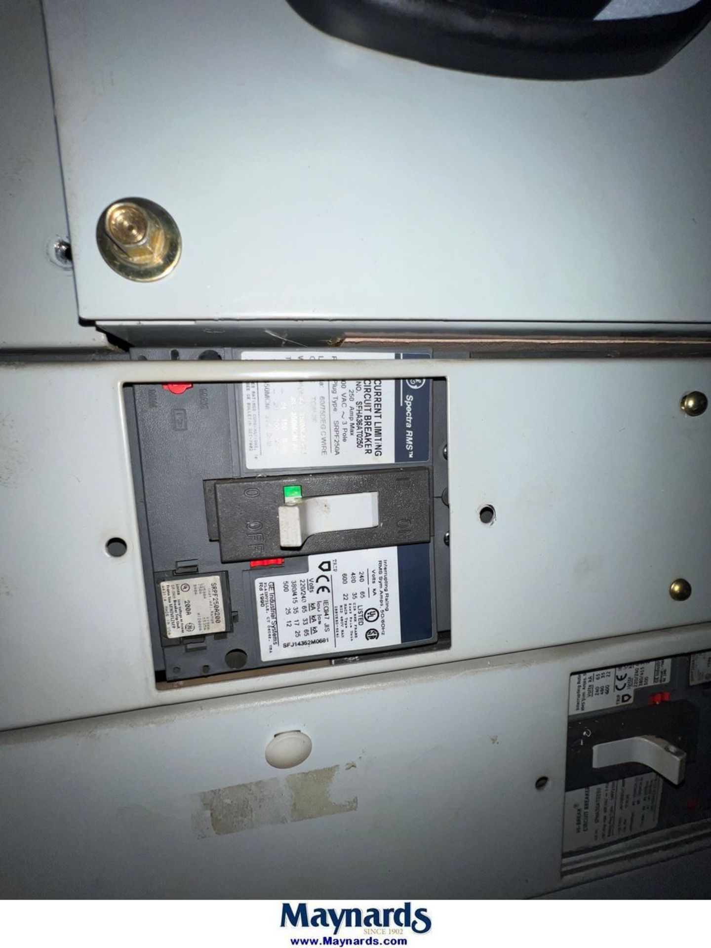 LOT OF (2) GE SPECTRA SERIES POWER PANELBOARD PANELS