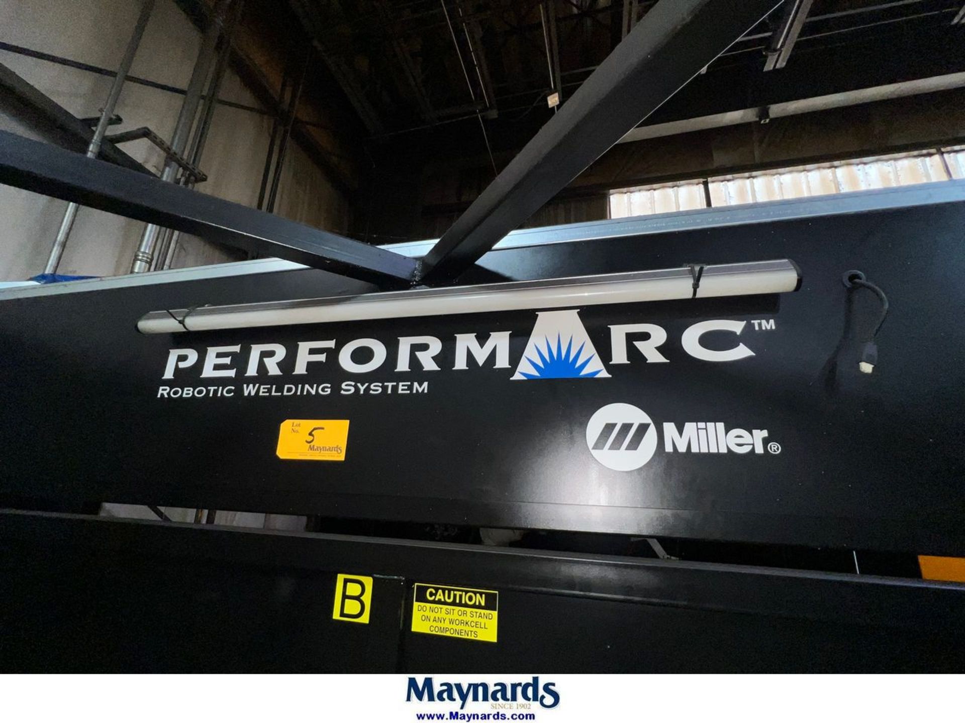 2019 MILLER PERFORM ARC ROBOTIC WELDING SYSTEM WITH SERVO DRIVEN ...