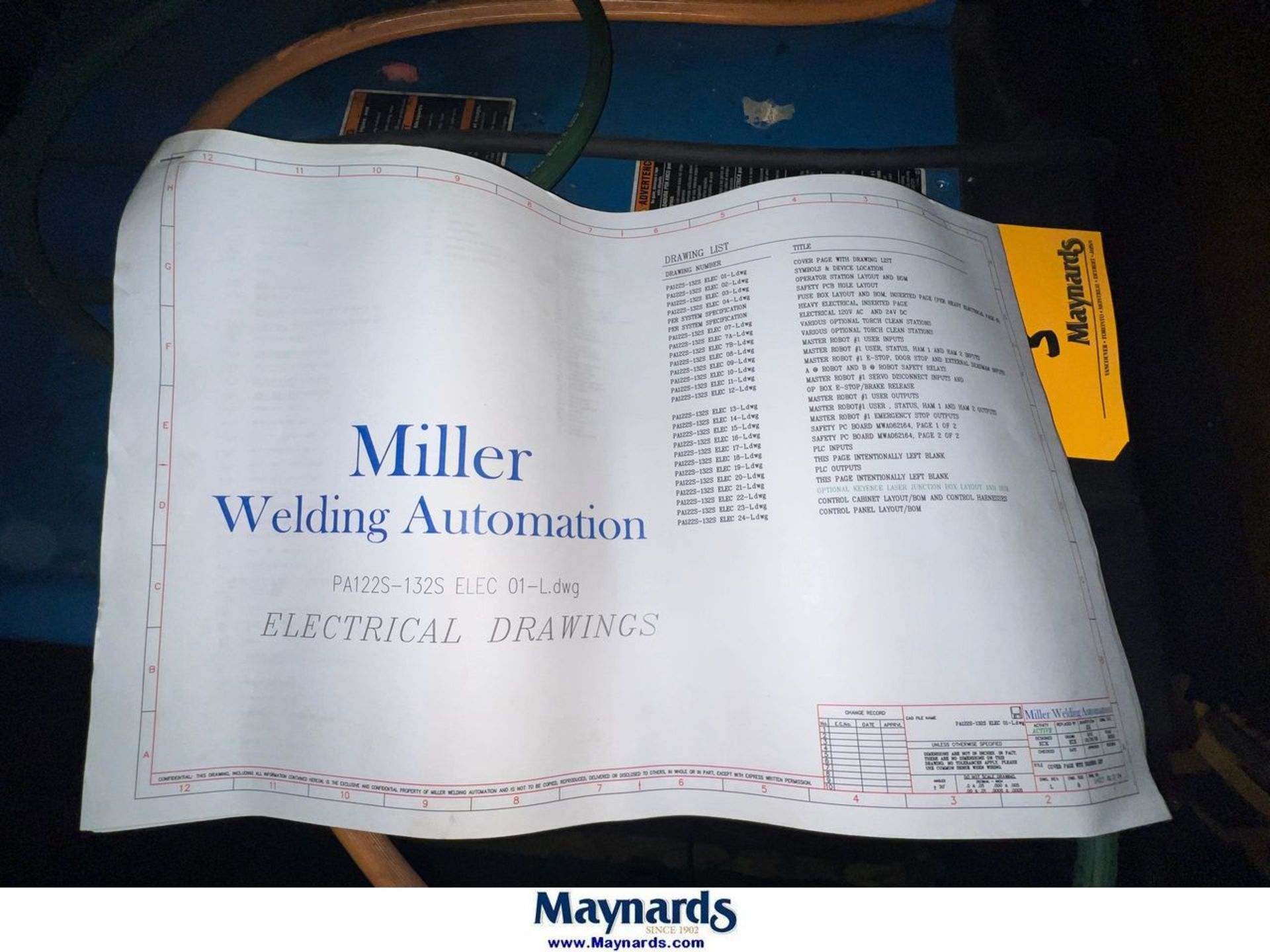 2019 MILLER PERFORM ARC ROBOTIC WELDING SYSTEM WITH SERVO DRIVEN ...