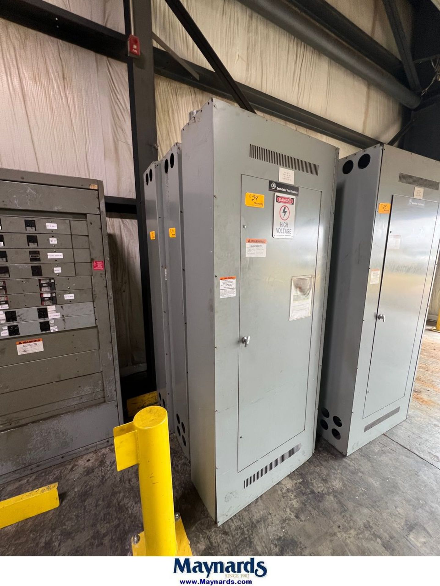 LOT OF (3) GE SPECTRA SERIES POWER PANELBOARD PANELS