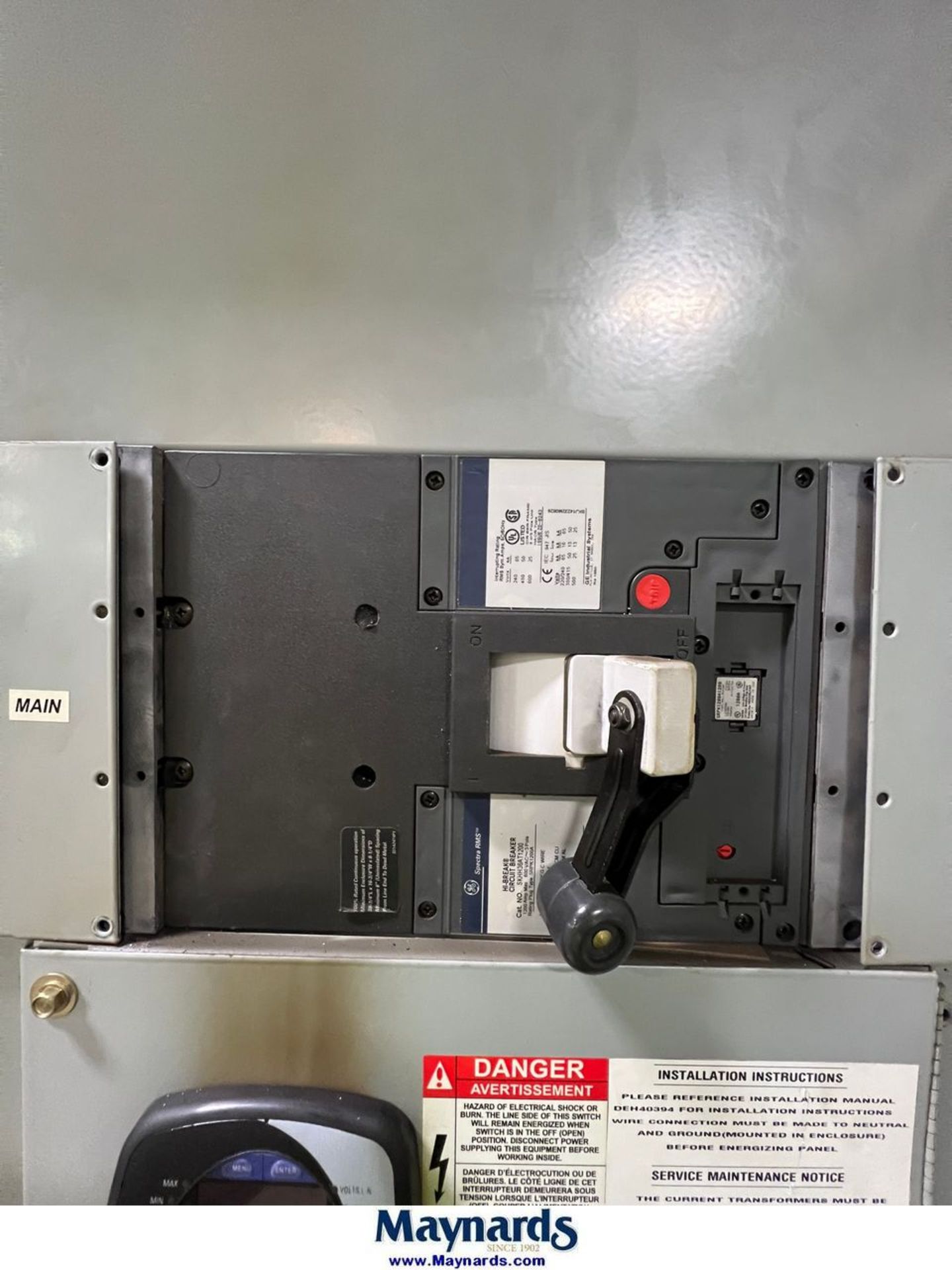 LOT OF (3) GE SPECTRA SERIES POWER PANELBOARD PANELS